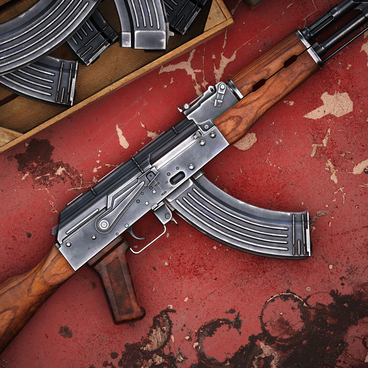 ArtStation - AK Assault Rifle