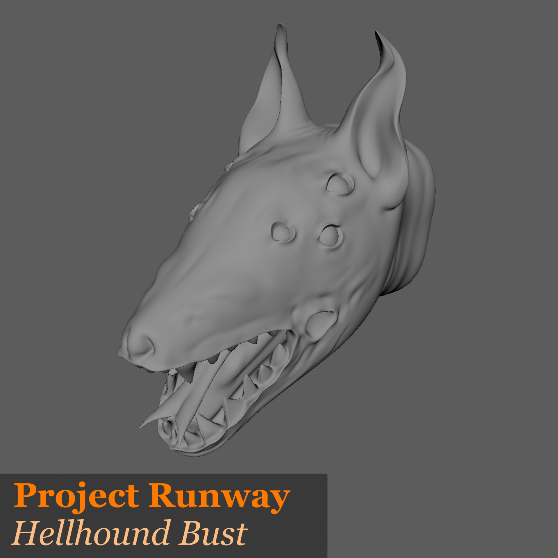 ArtStation - Hellhound Bust (10/10/23)