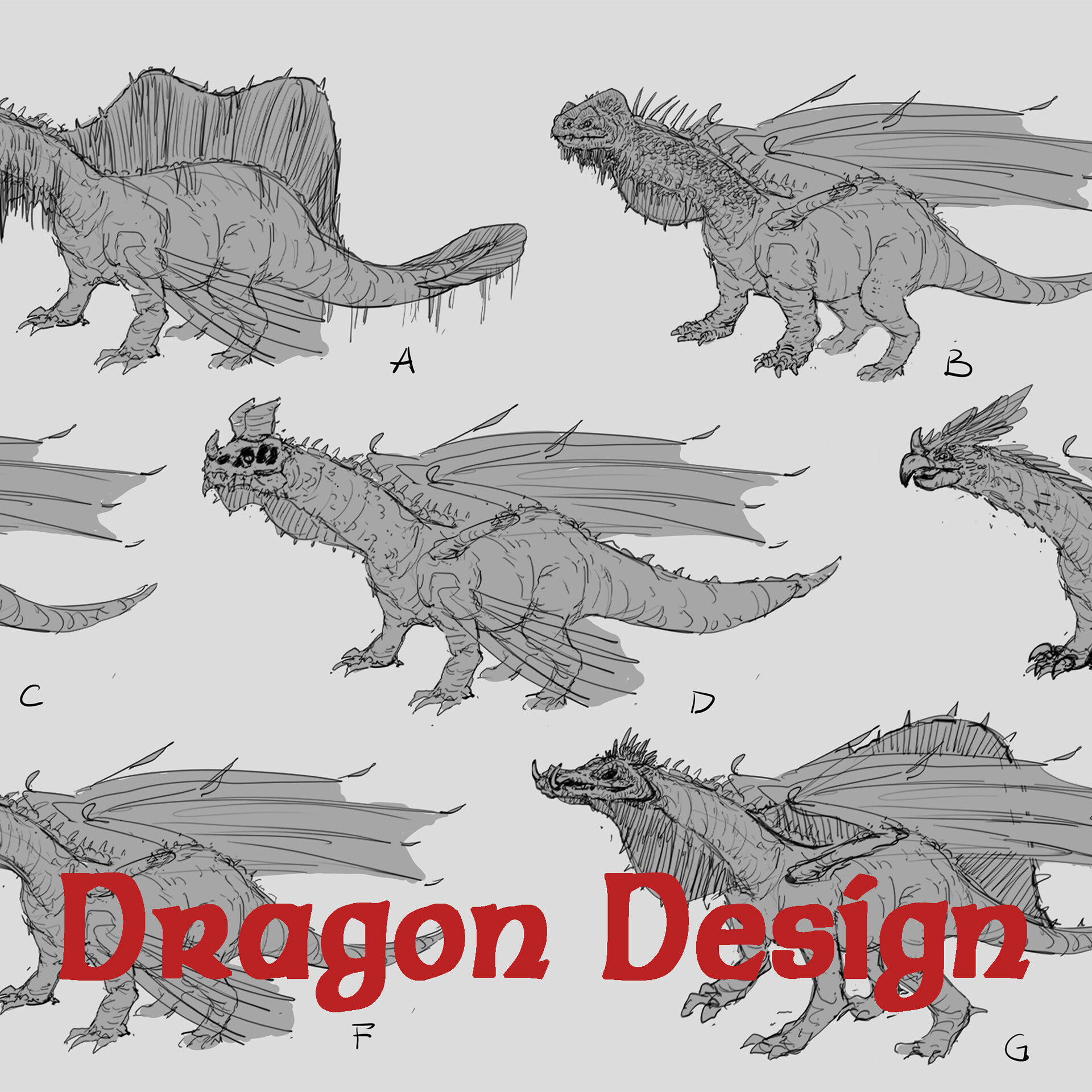 ArtStation - Dragon Design study