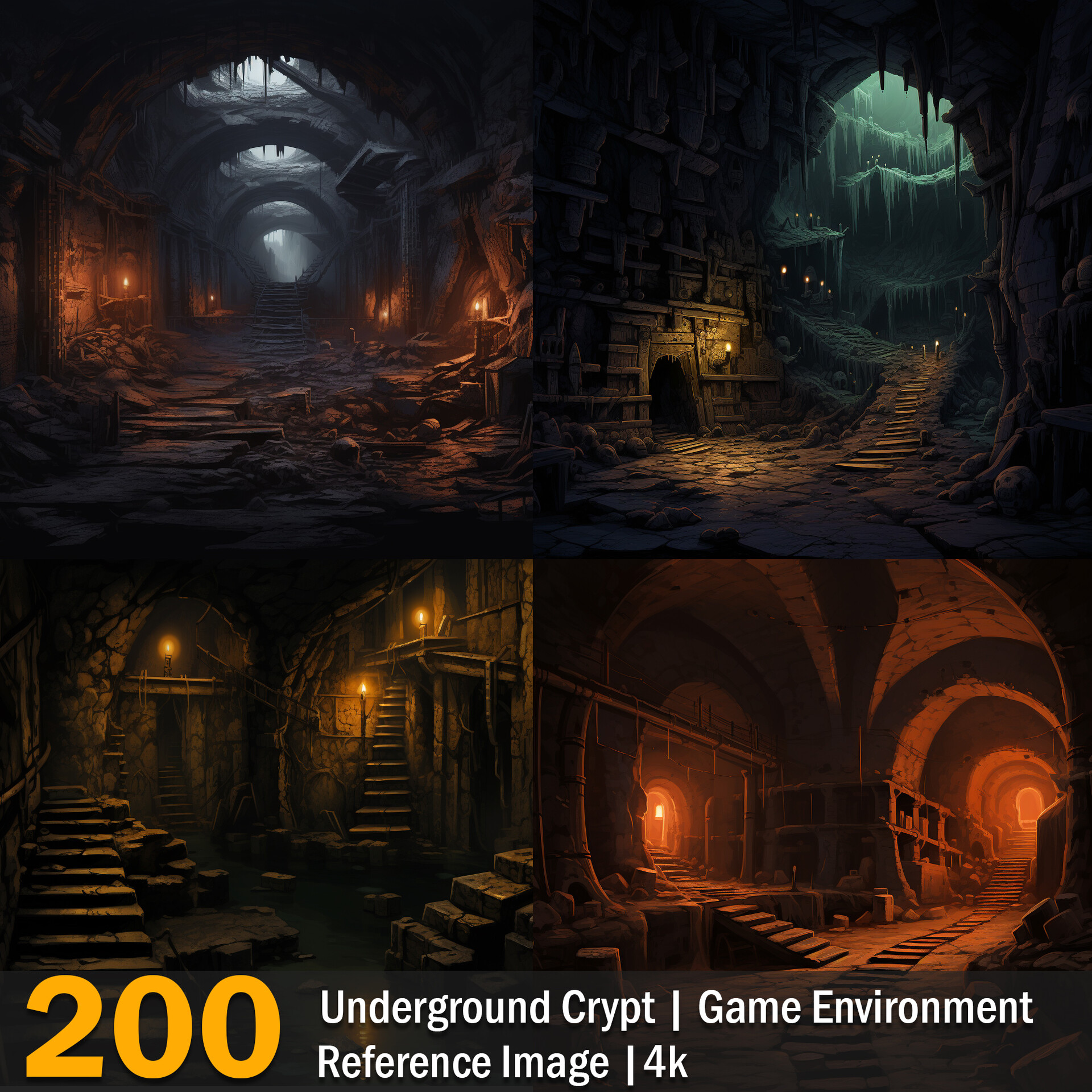 ArtStation - Underground Crypt | Game Environment | Reference Images | 4K