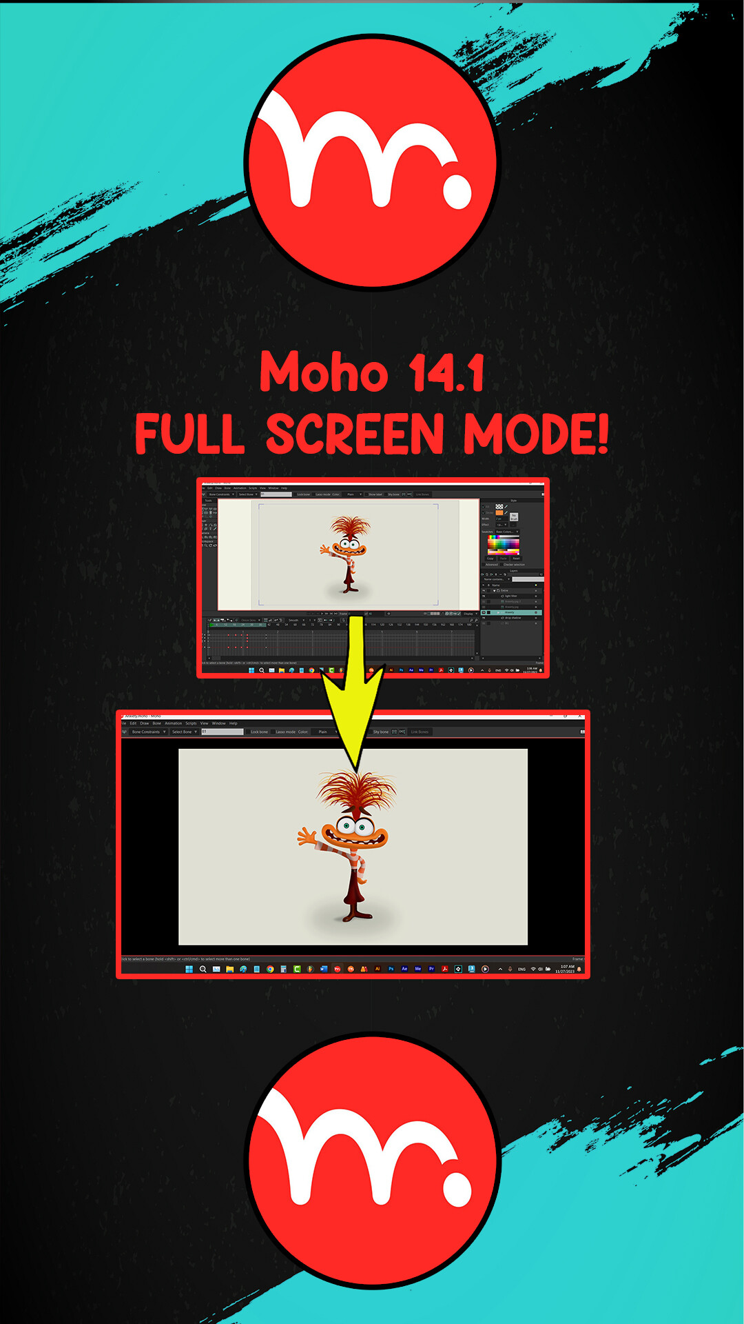 ArtStation - How to Enable Full Screen Mode in Moho | Moho 14.1 Tutorial