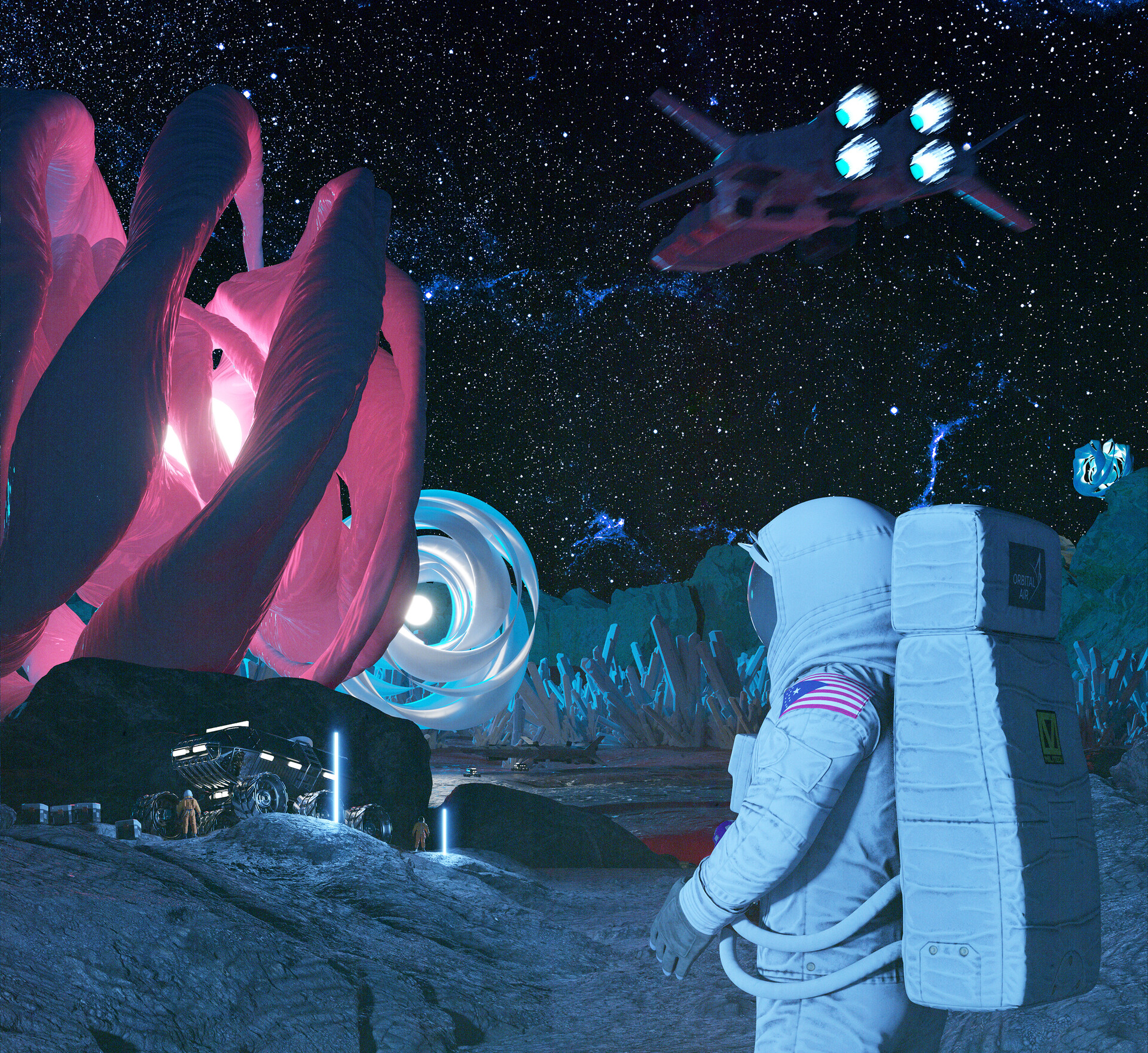 ArtStation - Expedition to the LY-212 planetoid