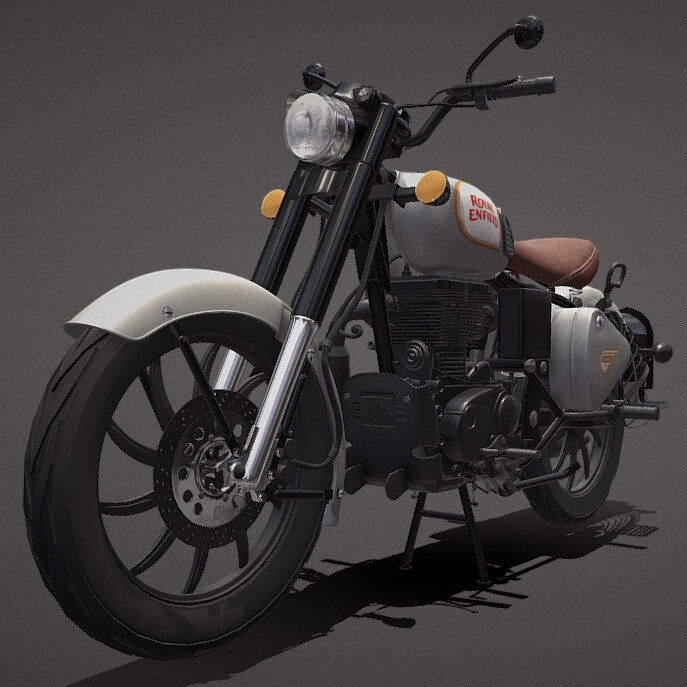 ArtStation - Royal Enfield Classic 350 Motorbike