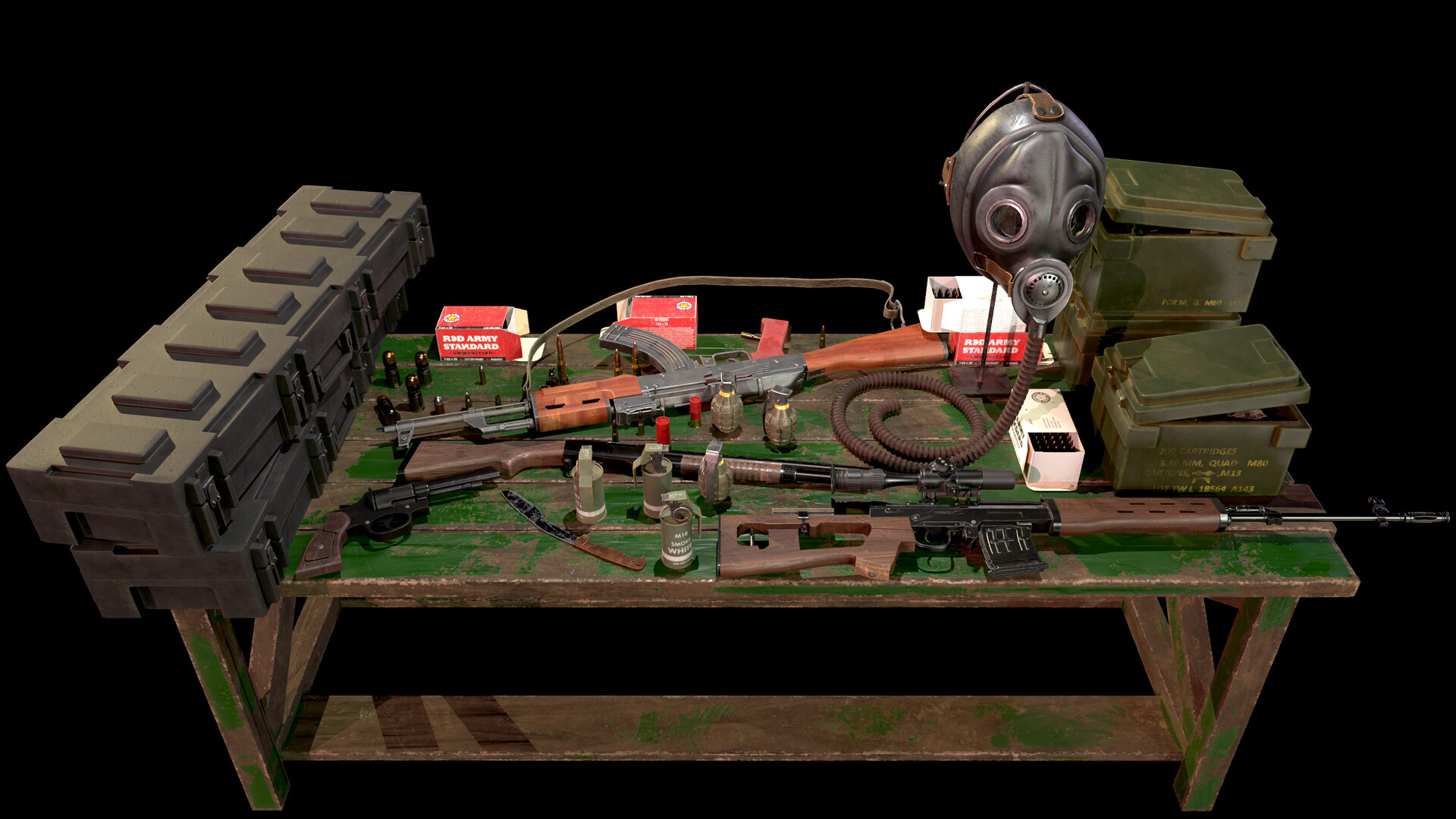 ArtStation - Weapons On The Table | Weapons Pack Collection