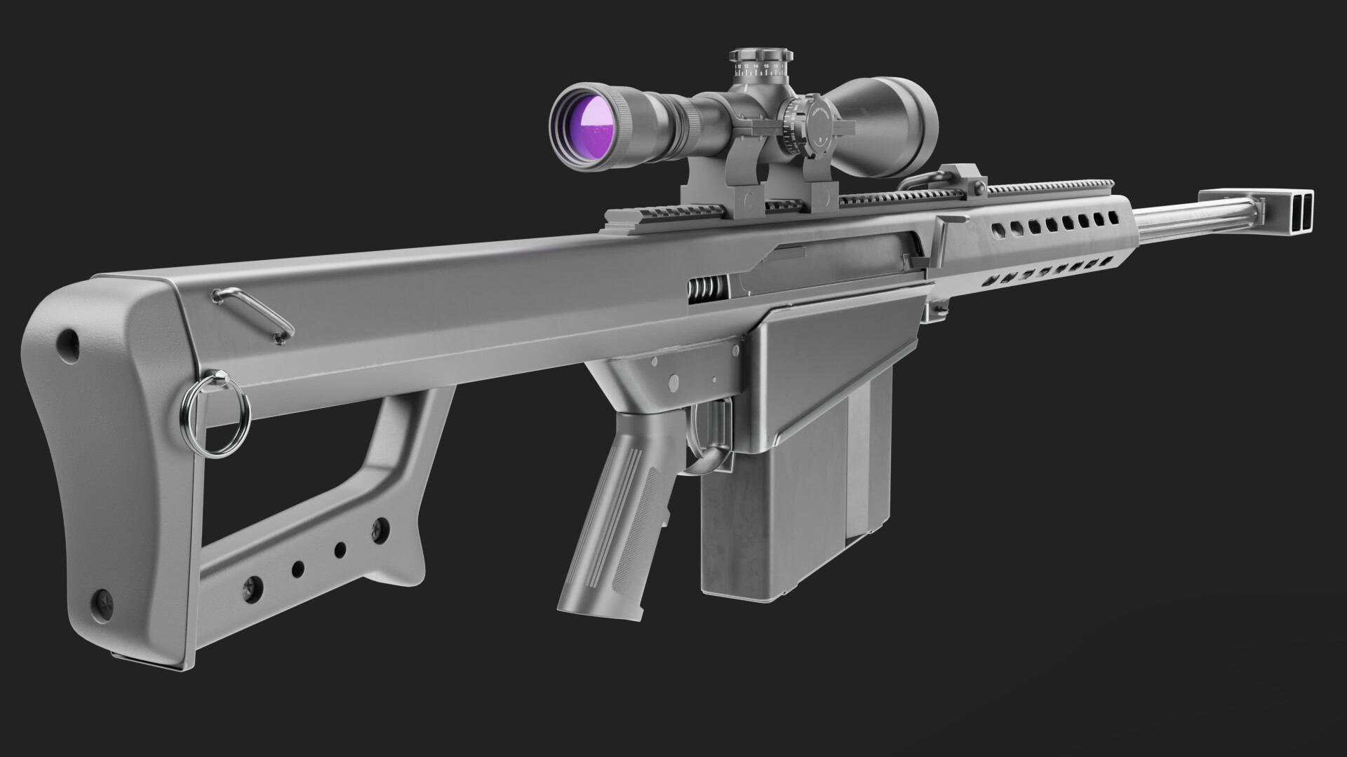 ArtStation - US Barrett M82 Sniper Rifle