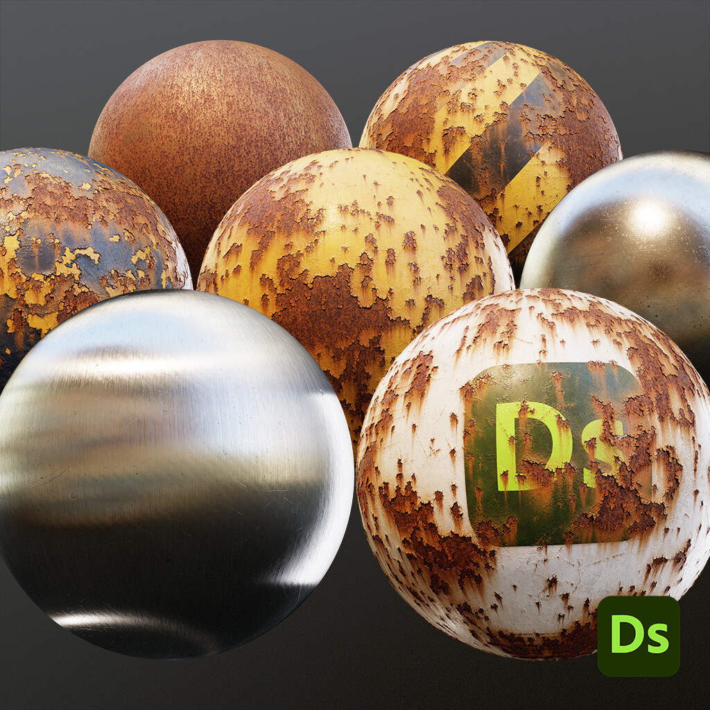 Matt Taylor's Portfolio - Rusty Painted Steel - Material Generator