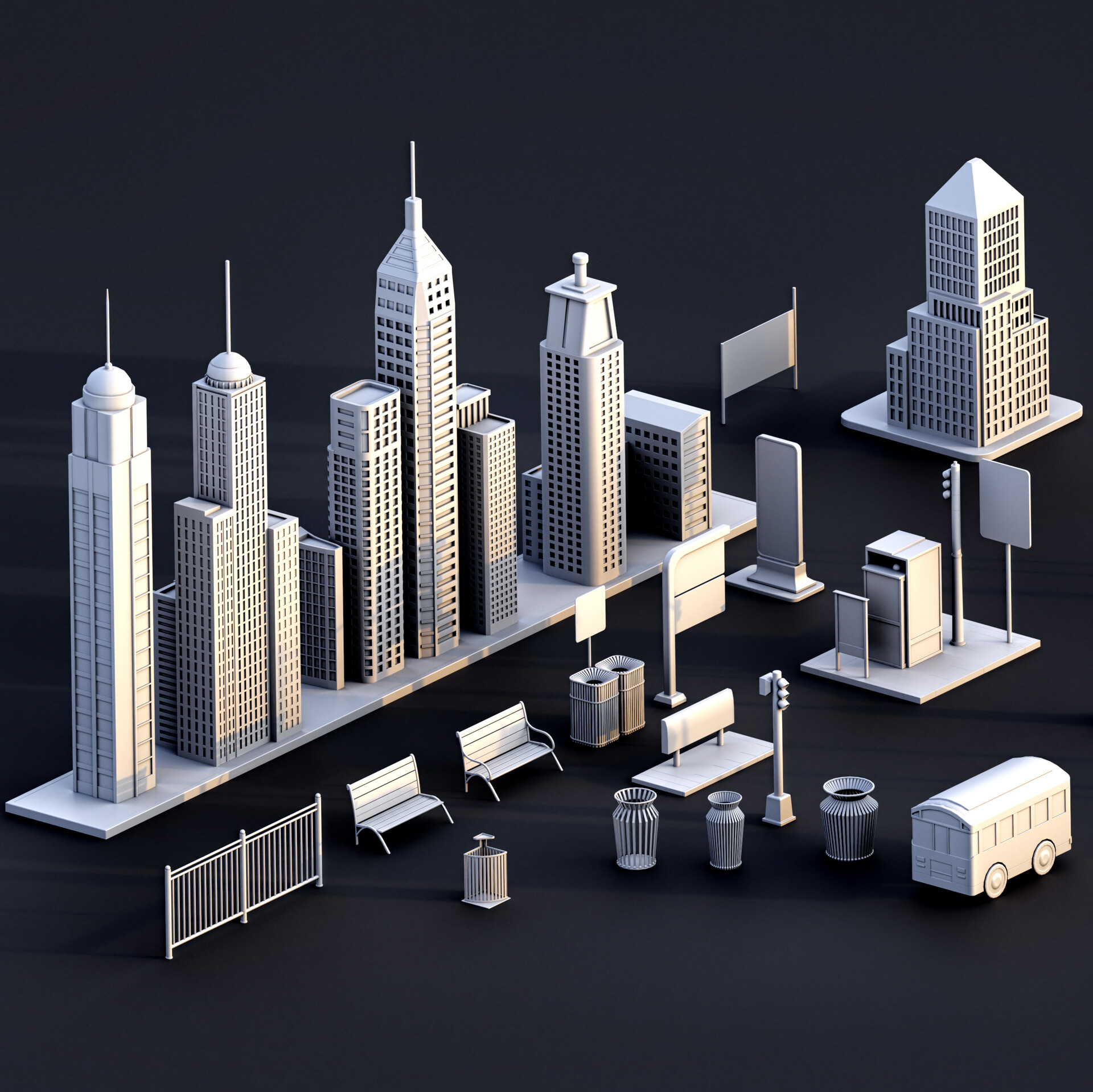 ArtStation - City Element Kitbash