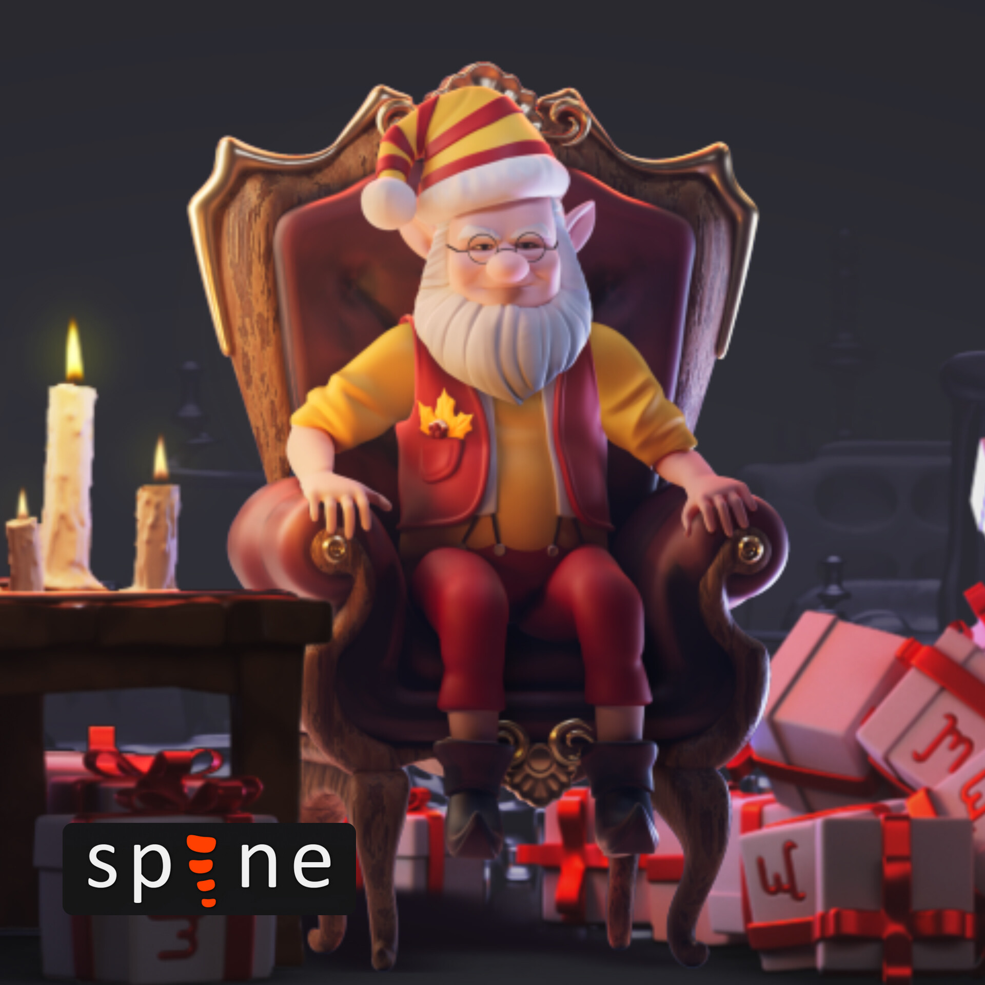 ArtStation - Old elf (Spine 2D)