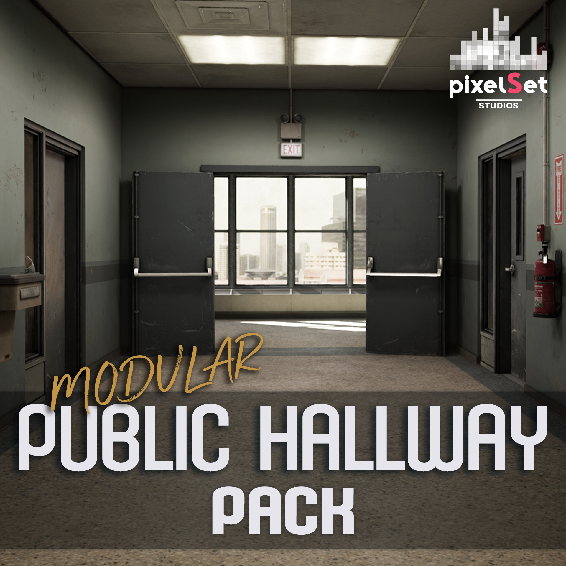 ArtStation - Public Hallway Pack