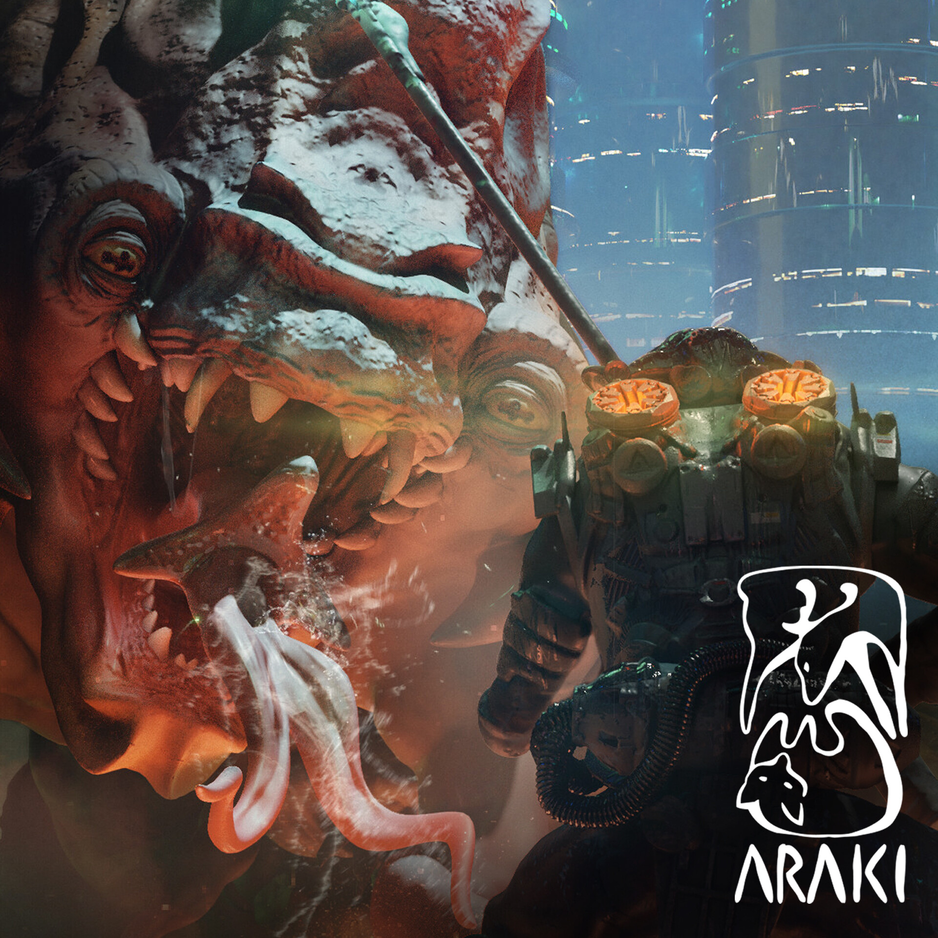 ArtStation - Alien Invasion in a Futuristic City