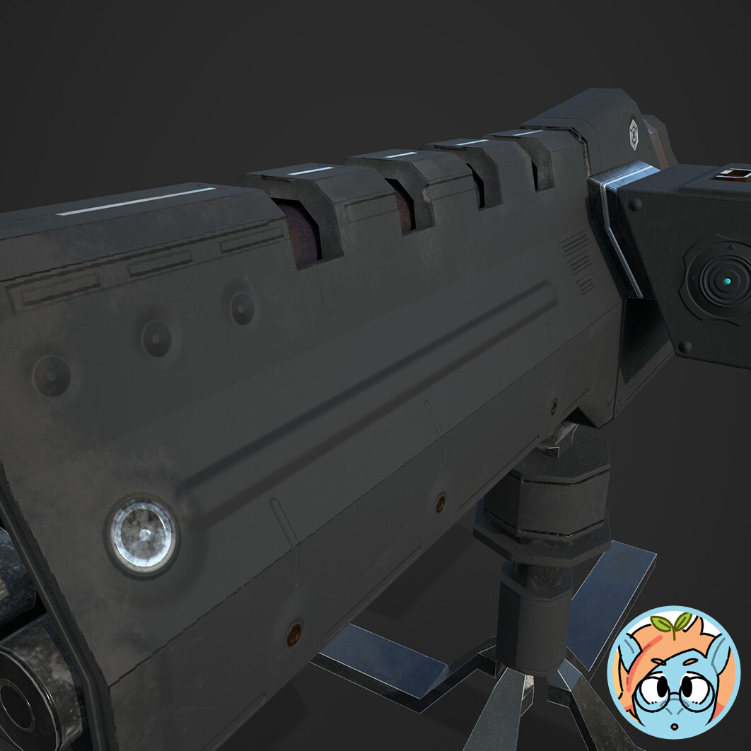ArtStation - Auto Machine Gun turrent