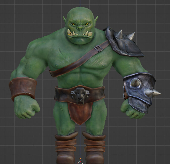 ArtStation - Painting the orc model