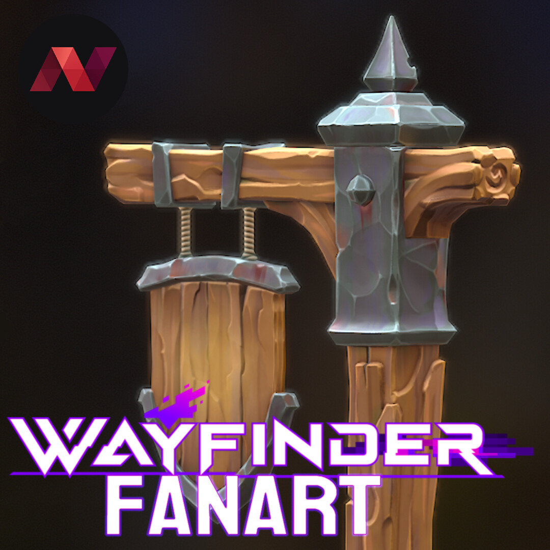 ArtStation - Wayfinder style asset study