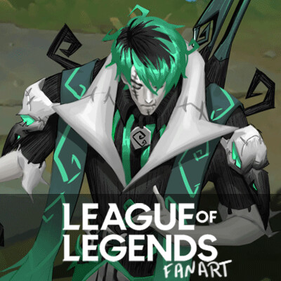 ArtStation - Aphelios Fright Night Fan skin