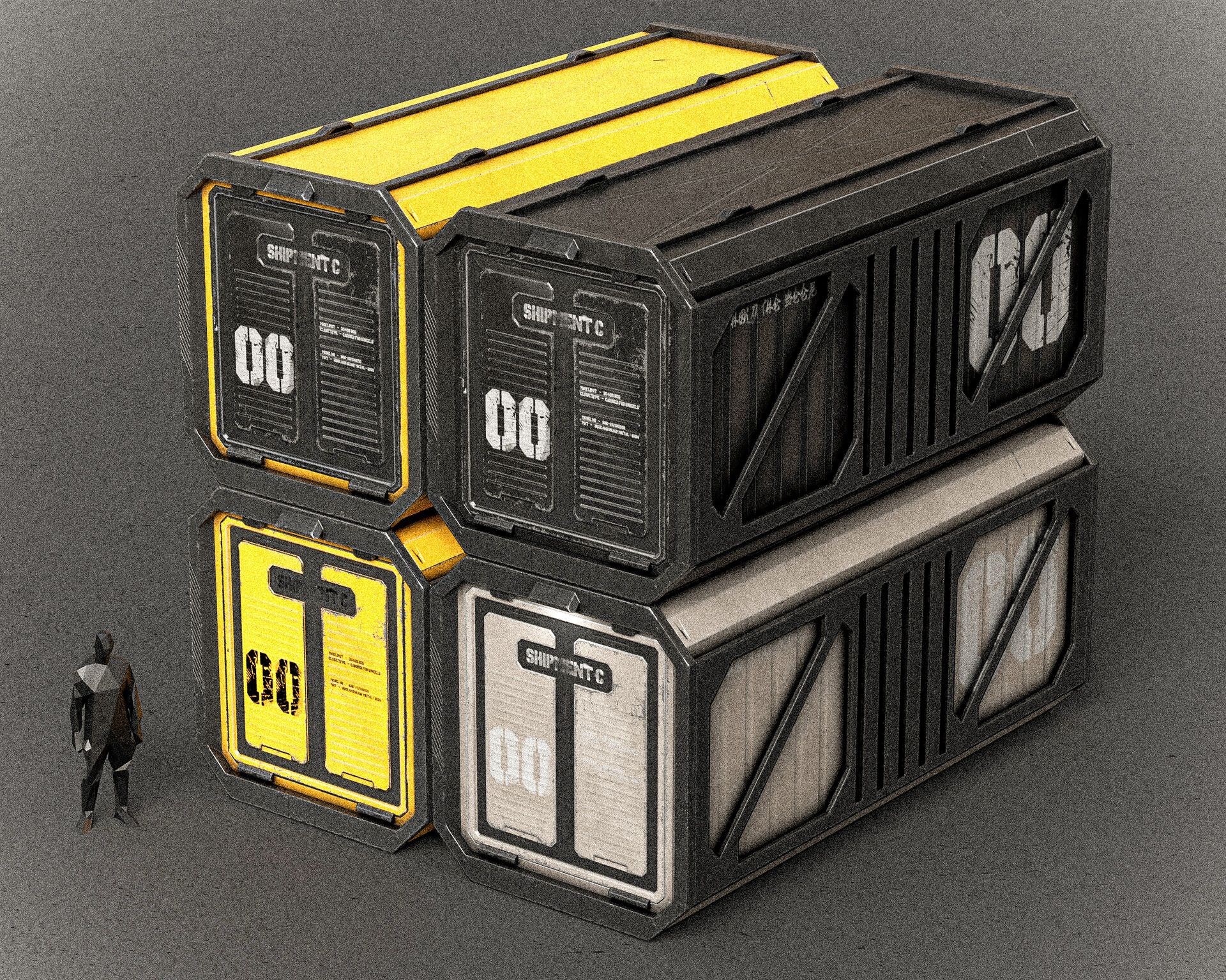 ArtStation - Sci-fi Shipping Container PBR