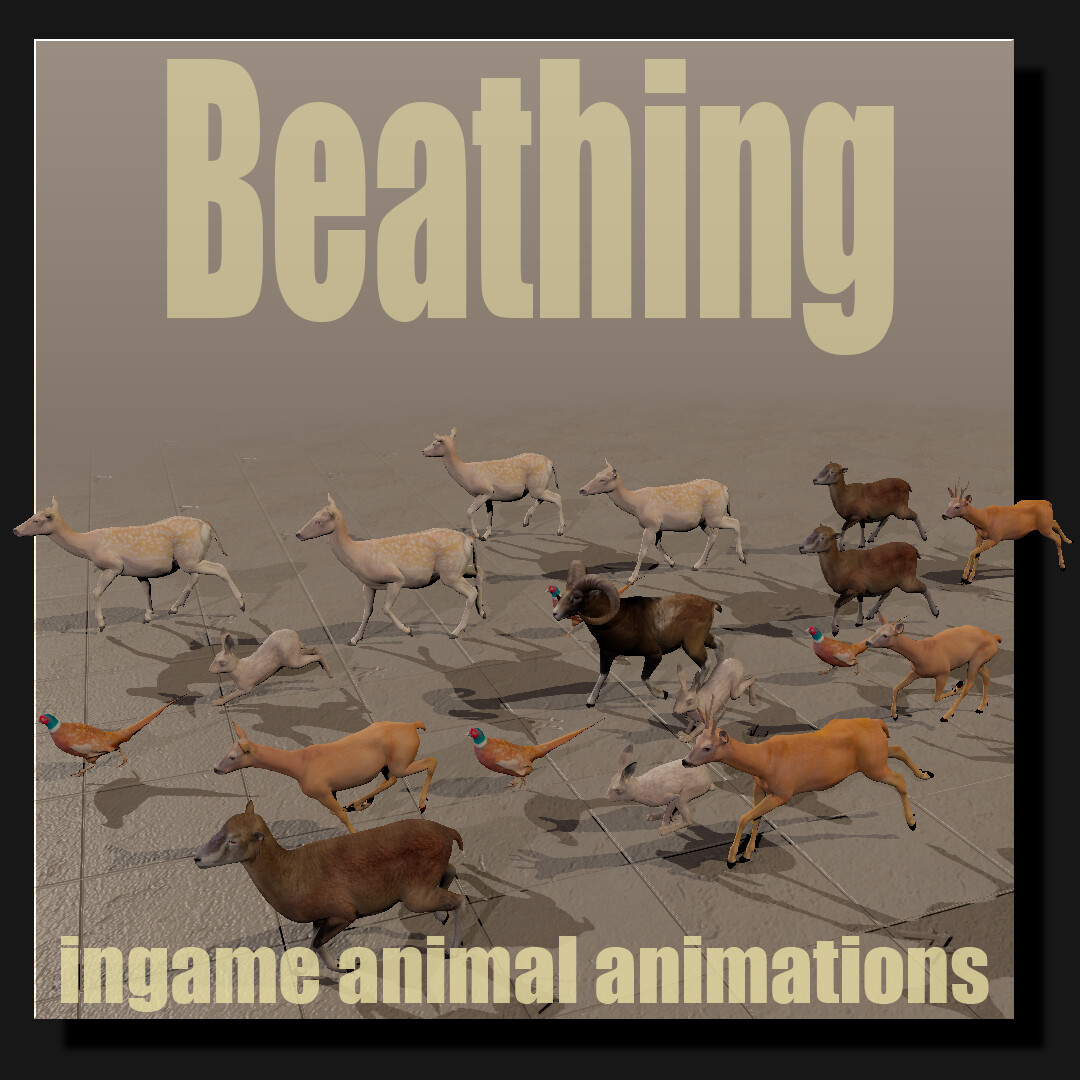 ArtStation - Beathing - ingame animal animations