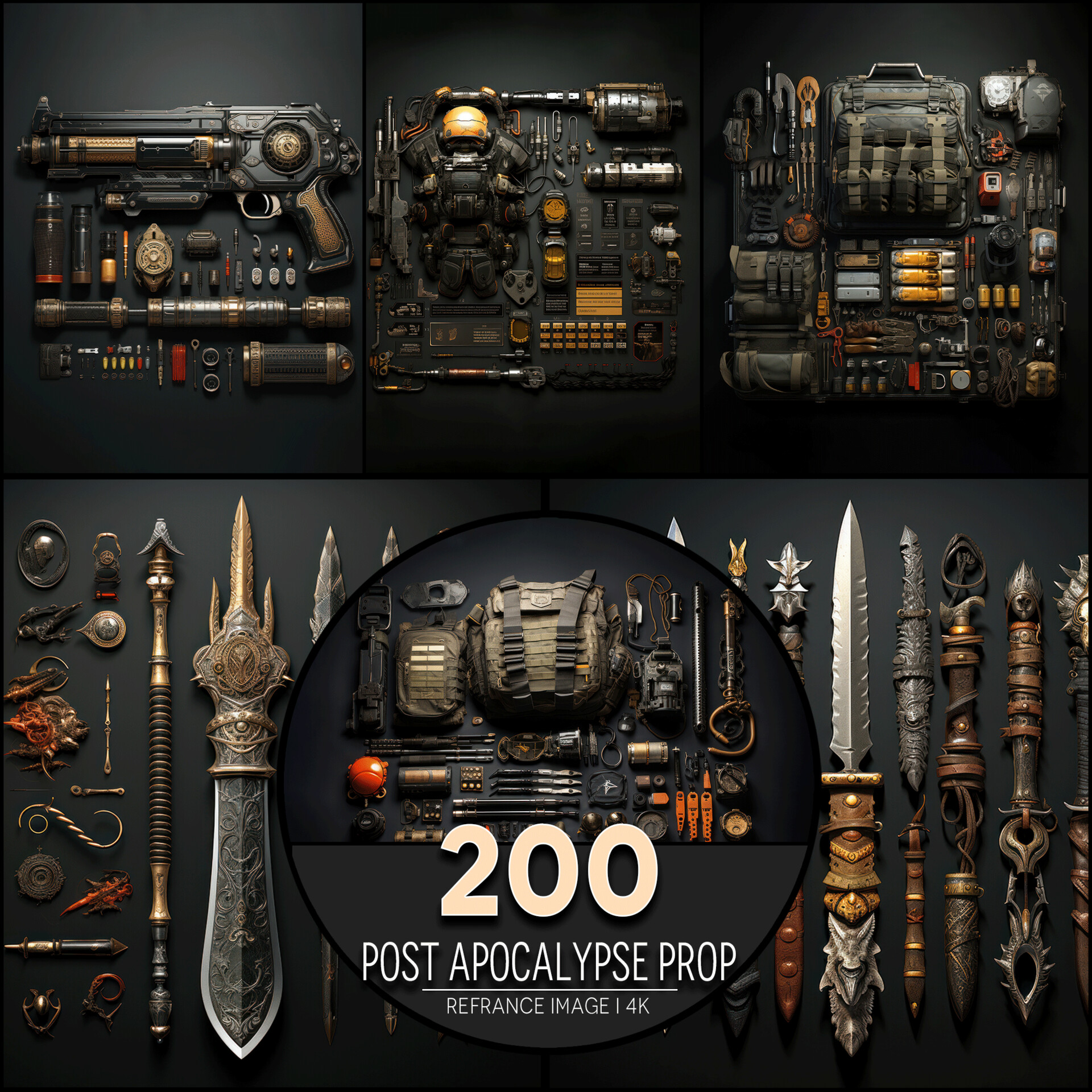 ArtStation - Post Apocalypse Prop 4K Reference/Concept Images