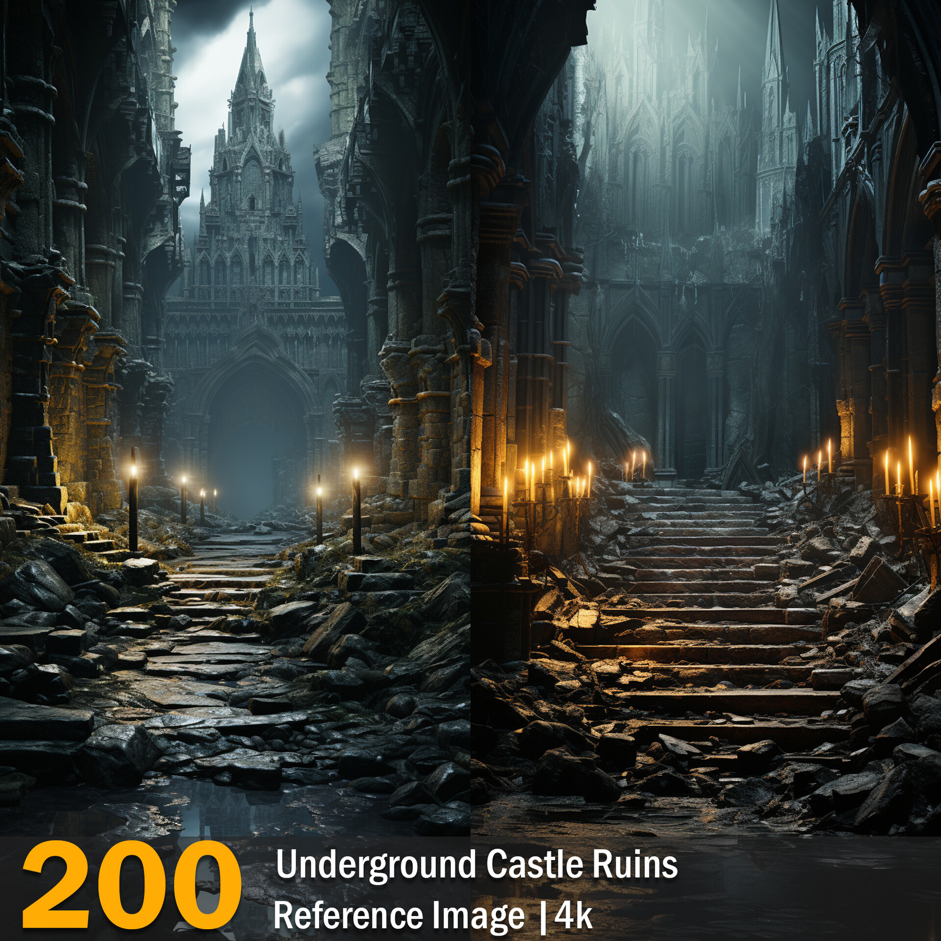 ArtStation - Underground Castle Ruins | Reference Images | 4K