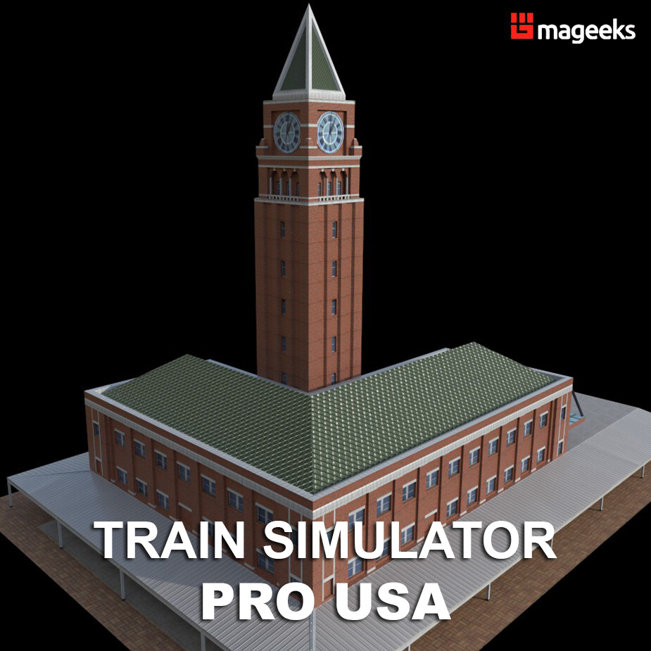 ArtStation - Railway Stations - Train Simulatior Pro USA