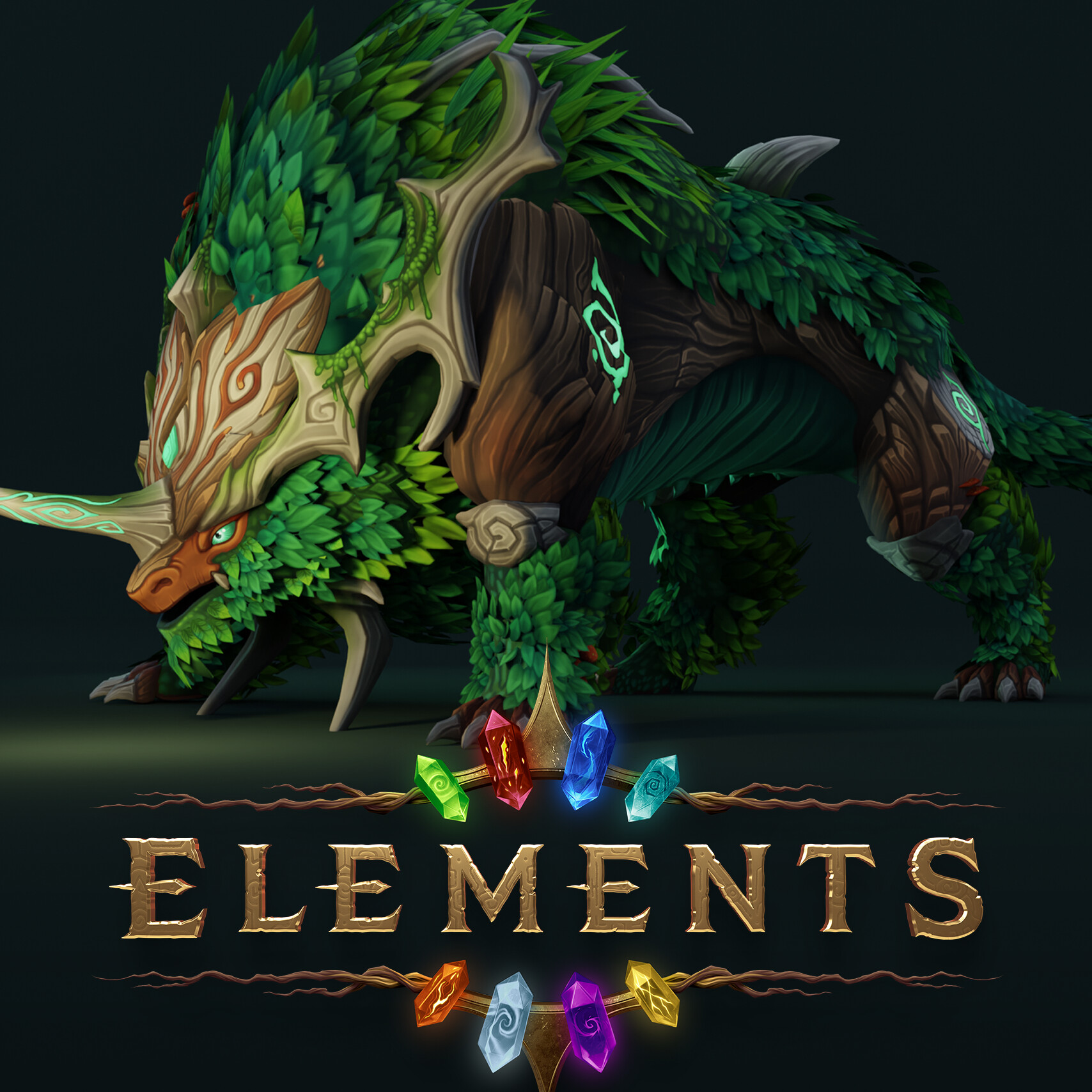 ArtStation - Elements: Stylized Nature Guardian Textures