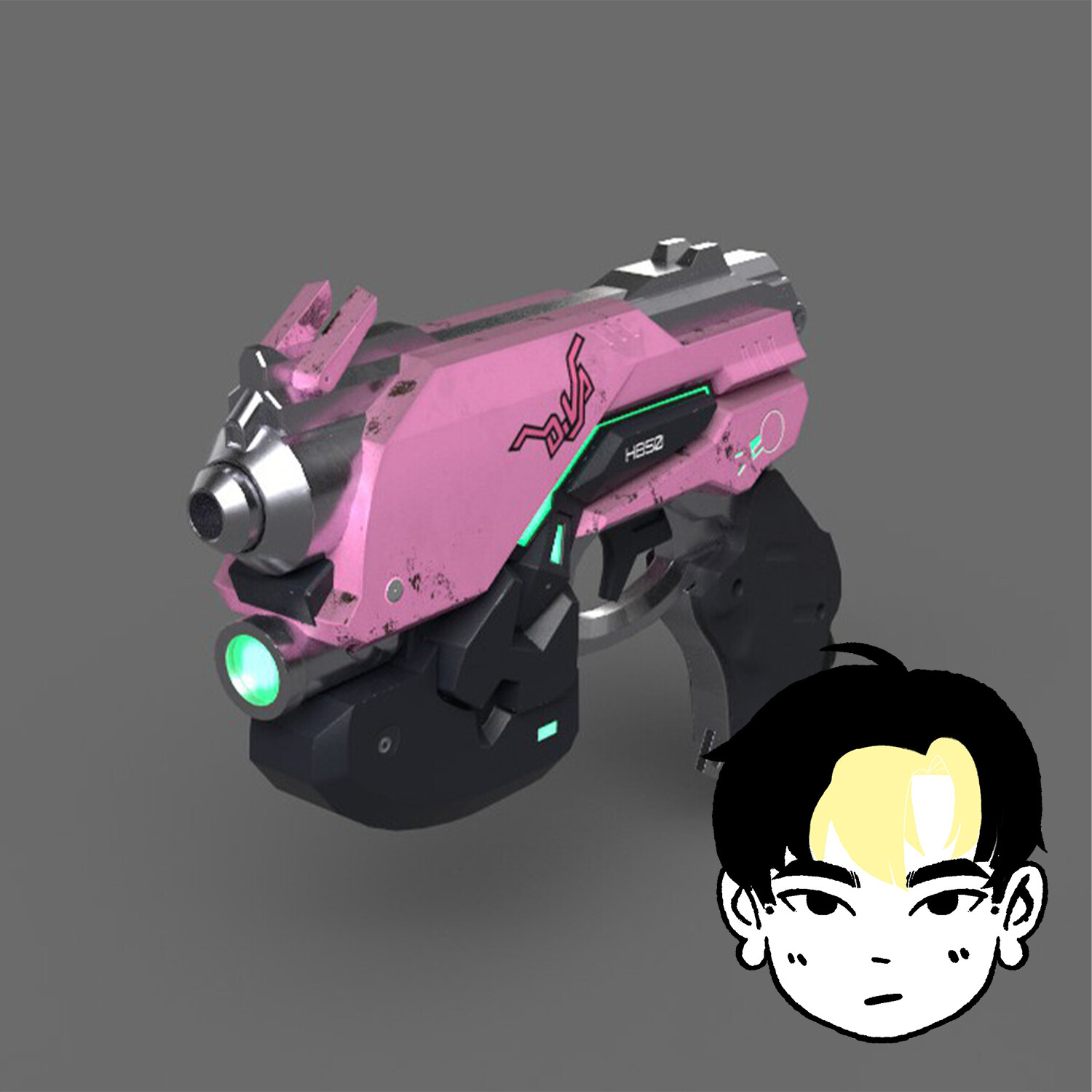 ArtStation - Dva Weapon Modeling & Texturing