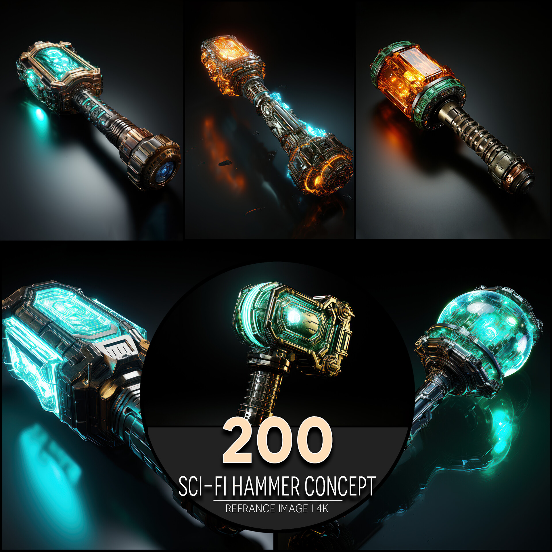 ArtStation - Sci-Fi Hammer concept 4K Reference/Concept Images