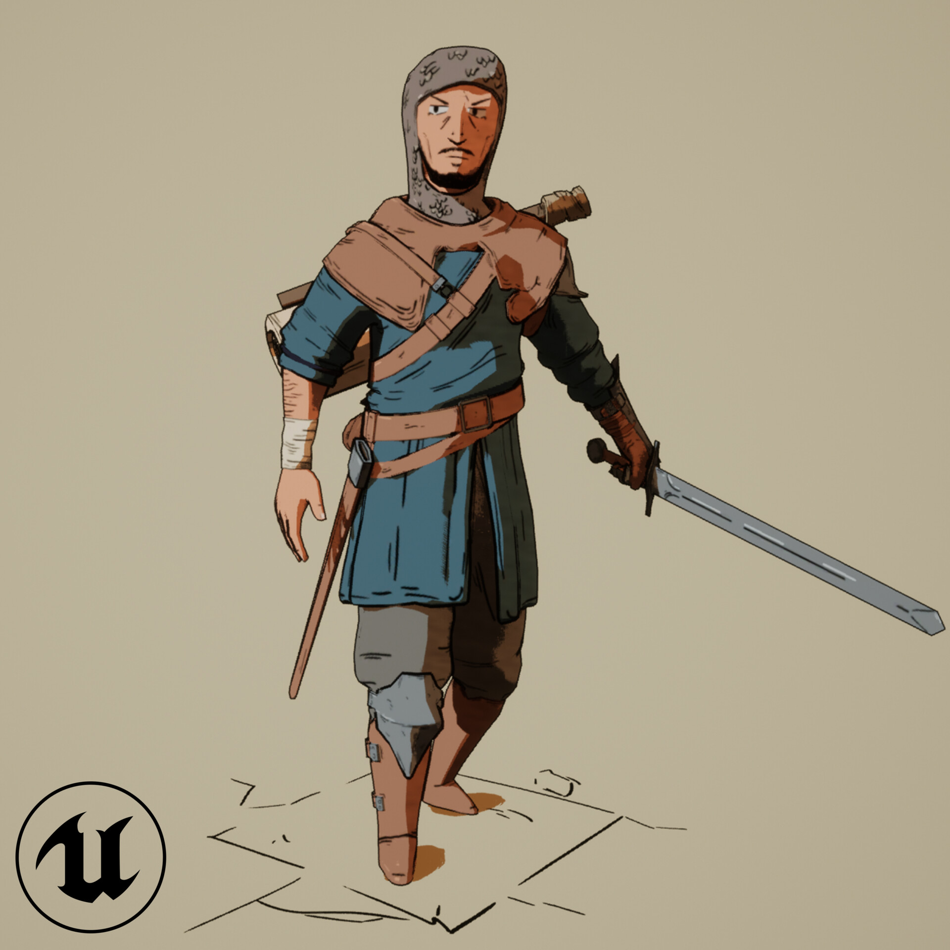 ArtStation - Wandering knight