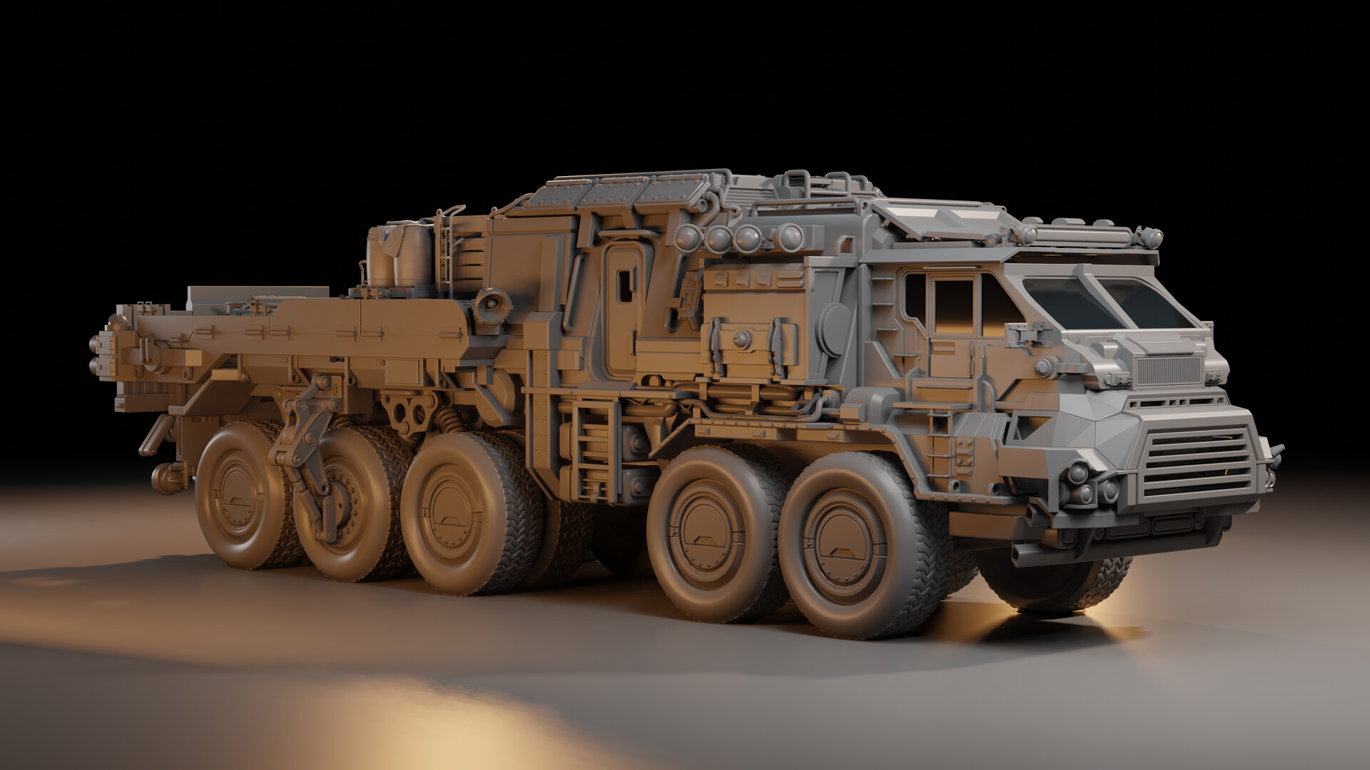 ArtStation - Scifi Cargo Truck concept