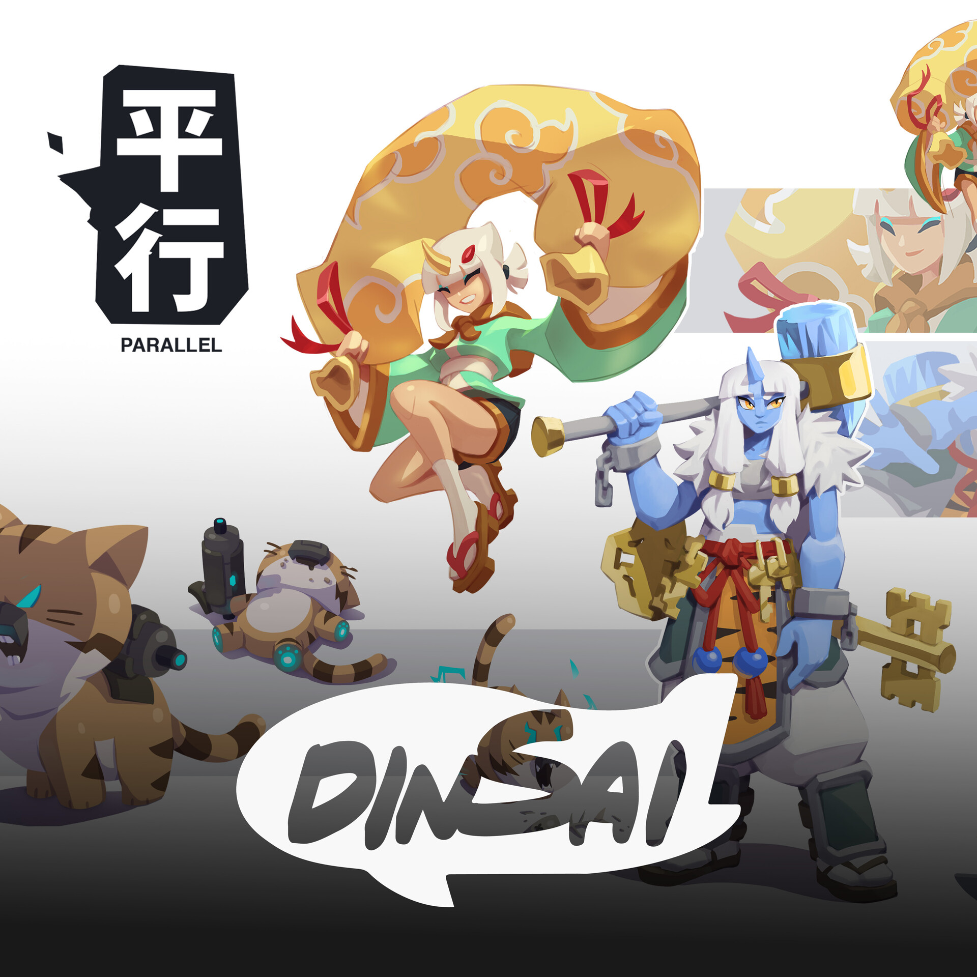 ArtStation - The Parallel: Oni Hime, Kiko & Nekomaru