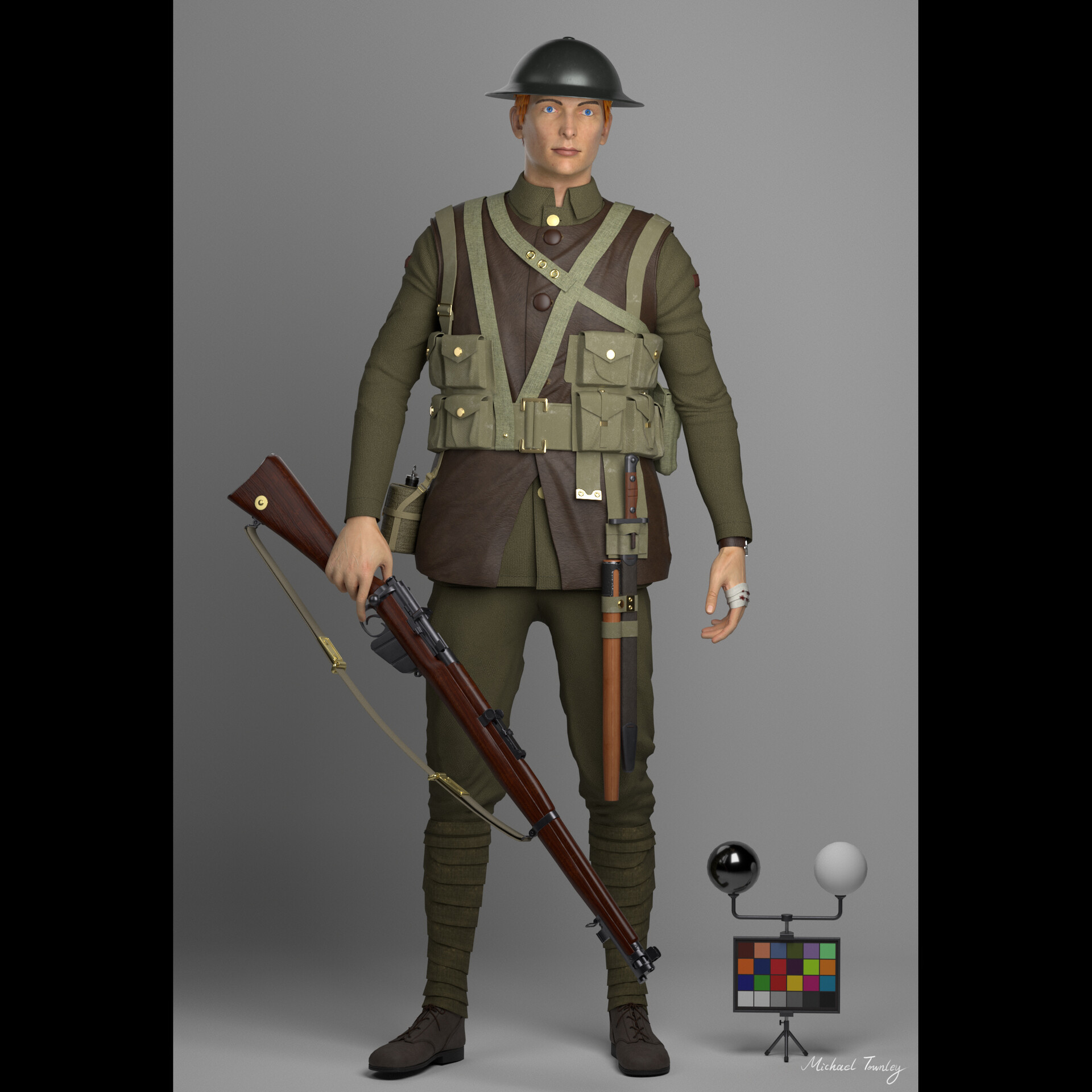 ArtStation - World War Ⅰ British Infantry (All completed)