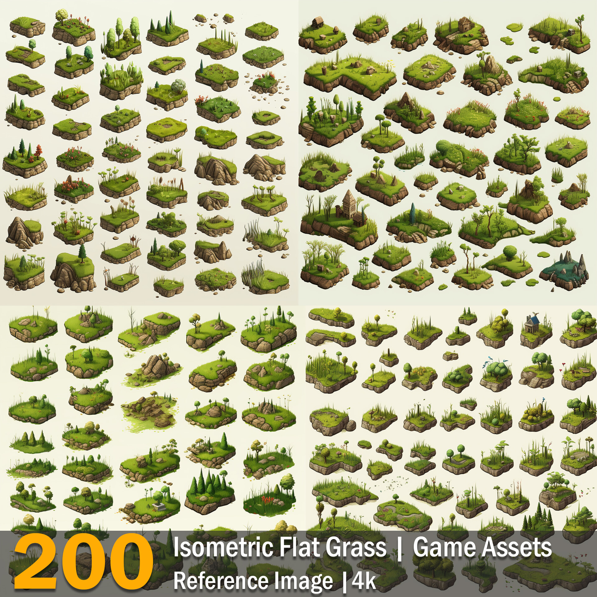 ArtStation - Isometric Flat Grass | Reference Images | 4K