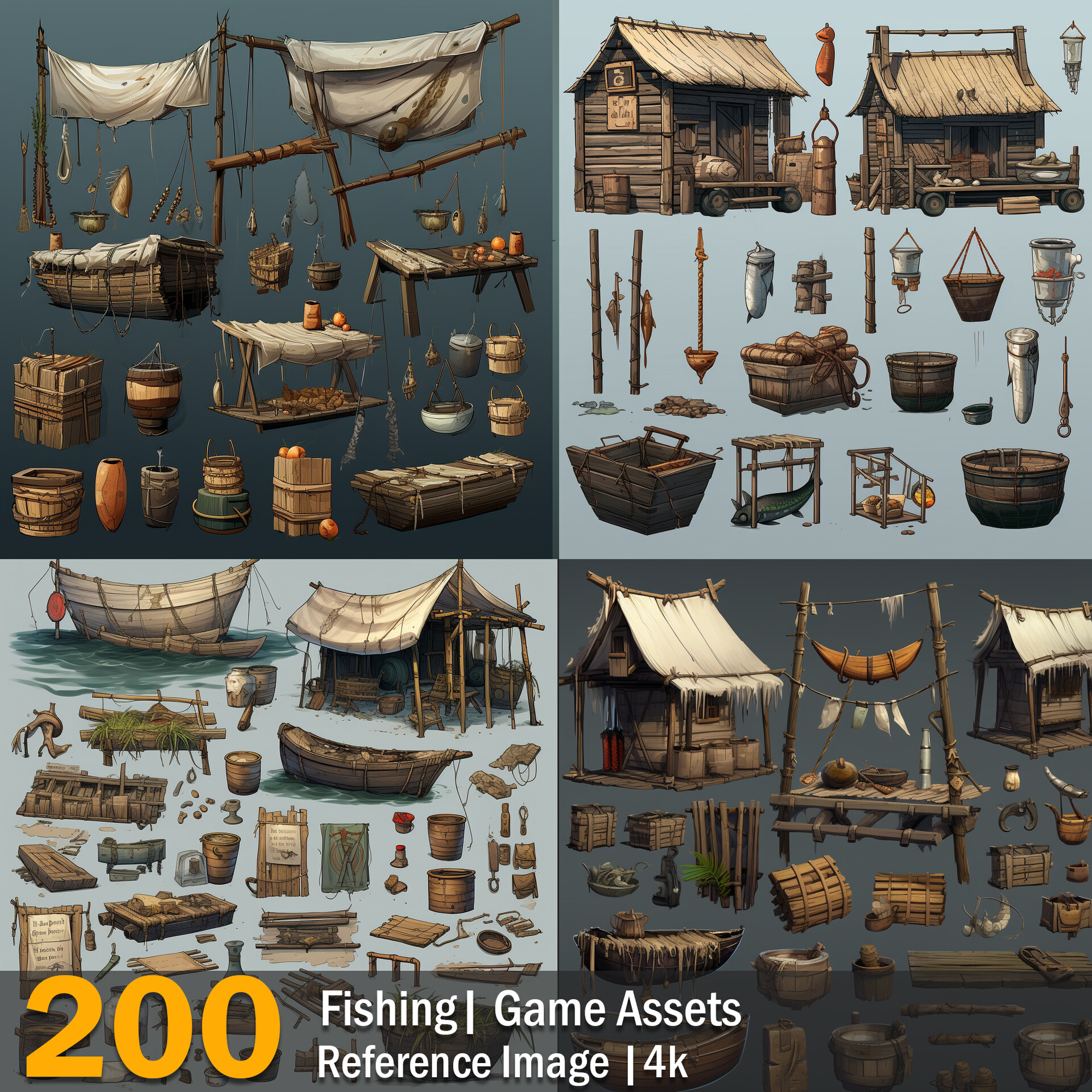 ArtStation - Fishing | Game Assets | Reference Images | 4K