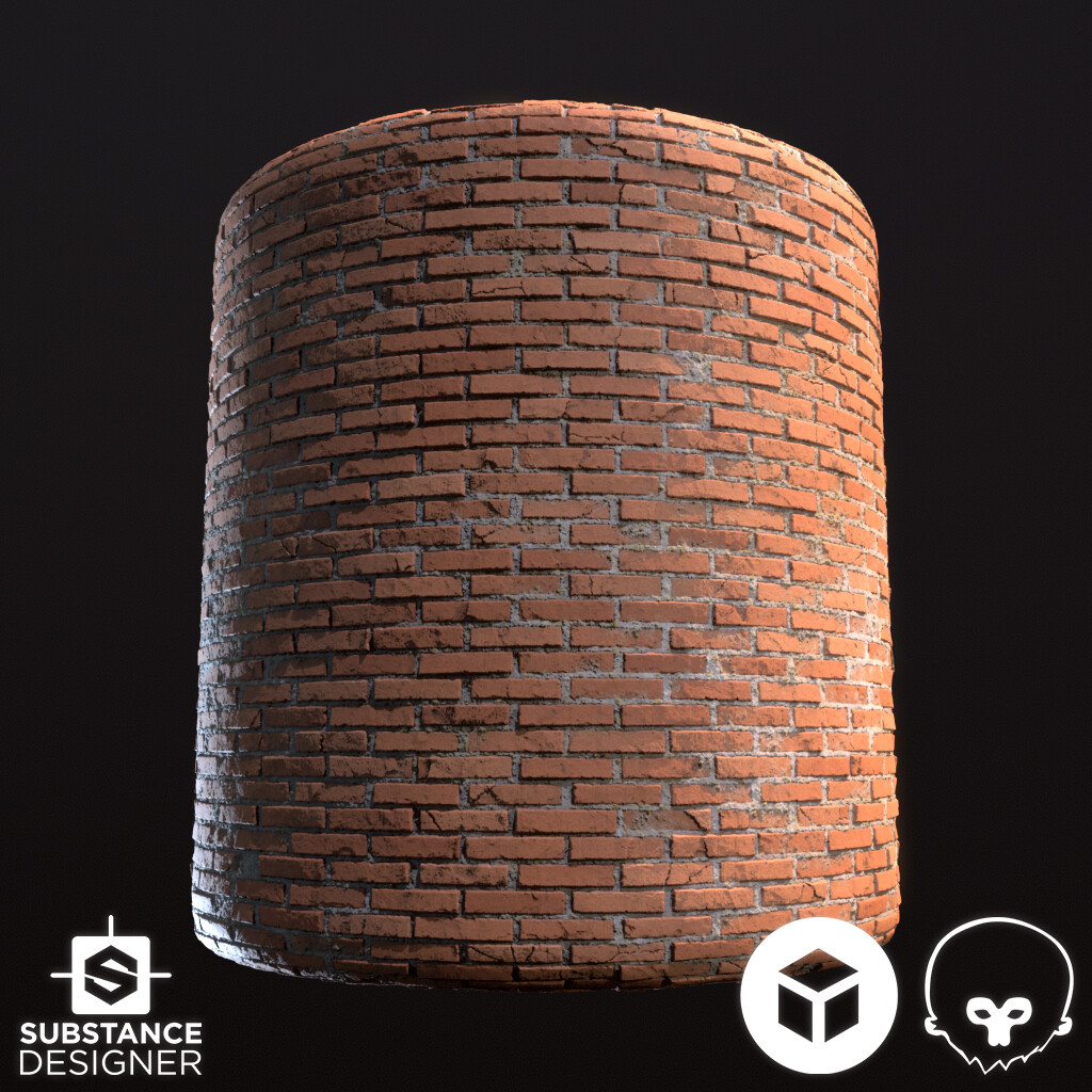 ArtStation - Substance Designer - Brick Wall