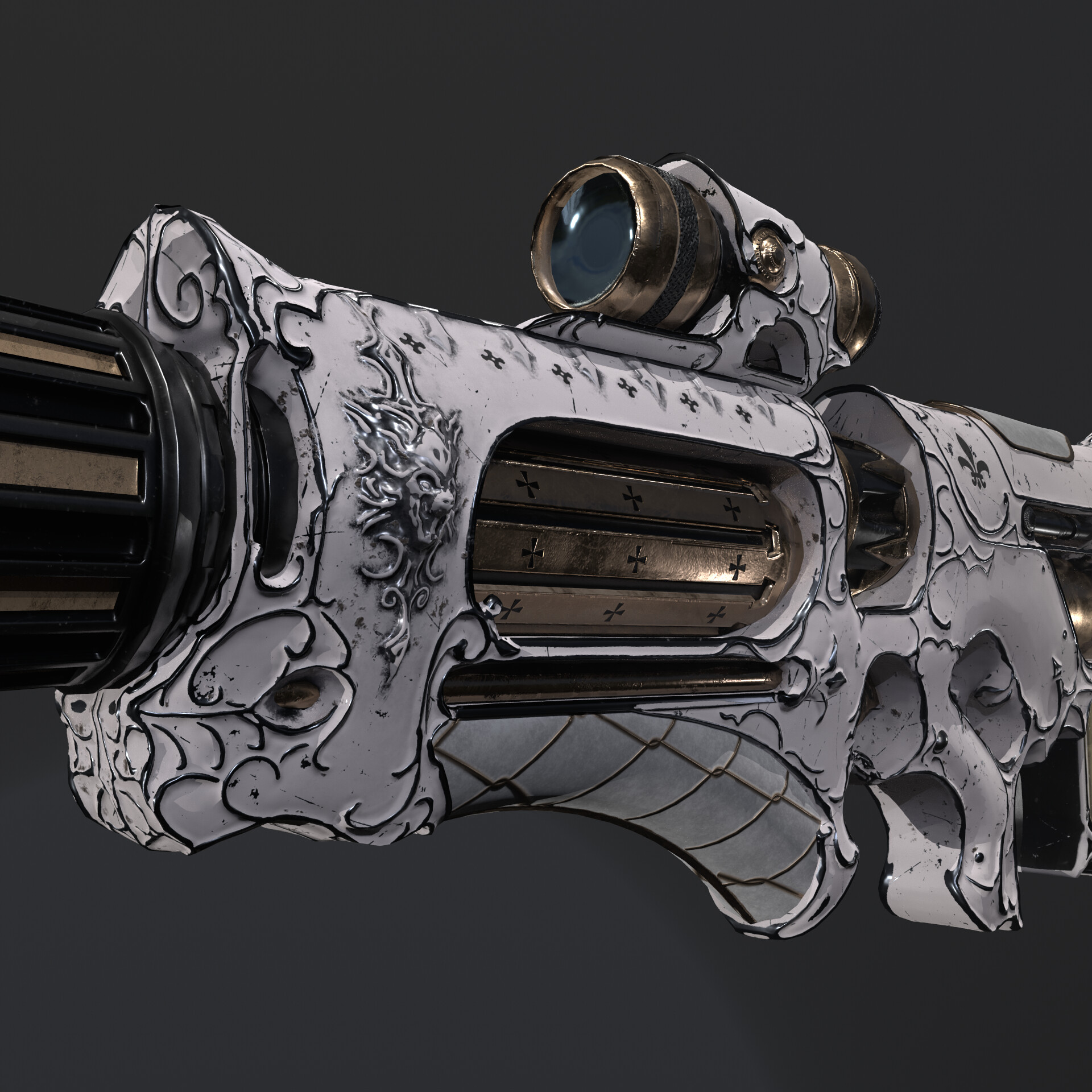 ArtStation - Steampunk Sniper Rifle