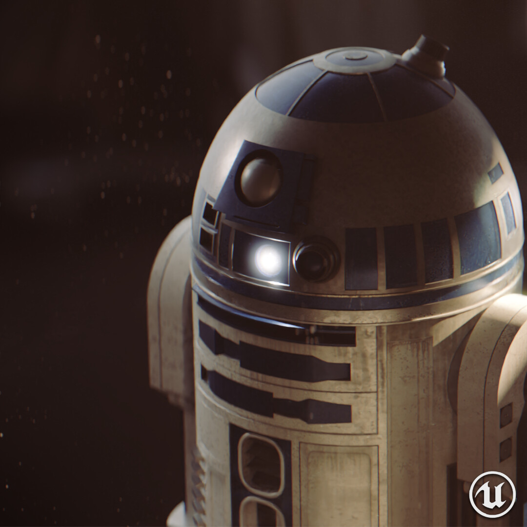 ArtStation - UE5 lighting a R2D2 model