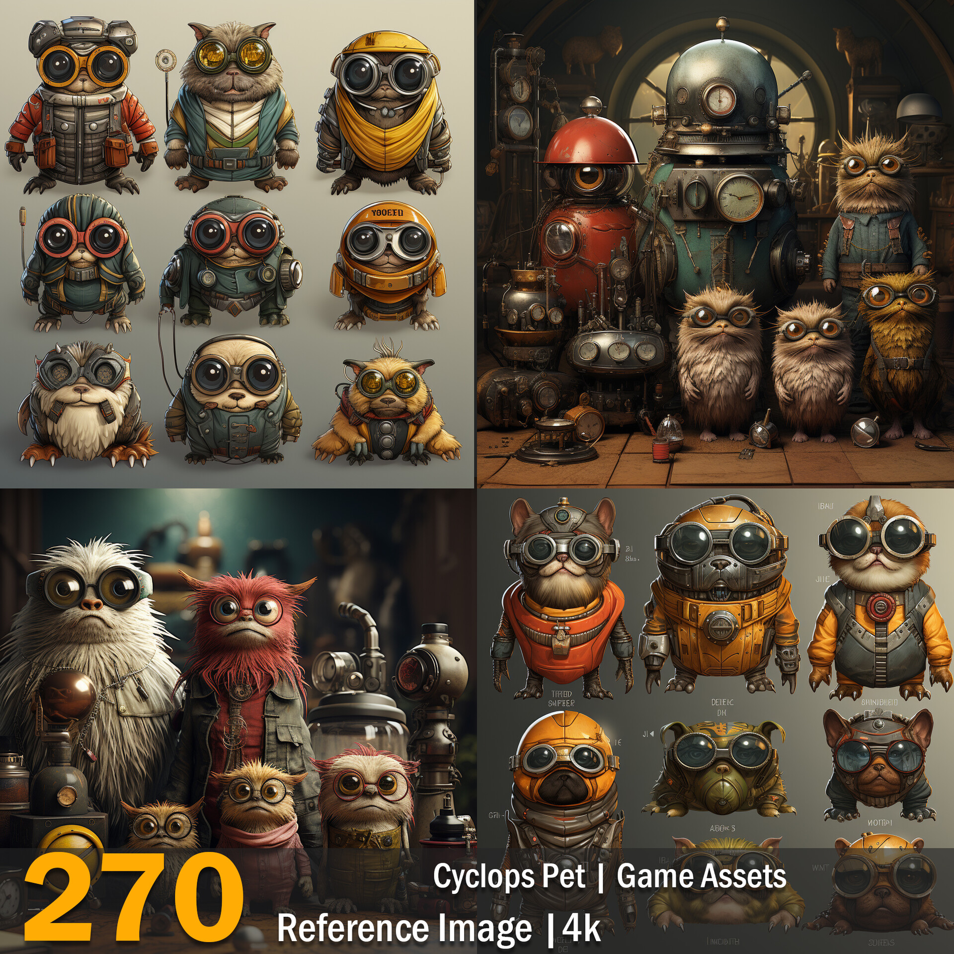 ArtStation - Cyclops Pet | Game Assets | Reference Images | 4K