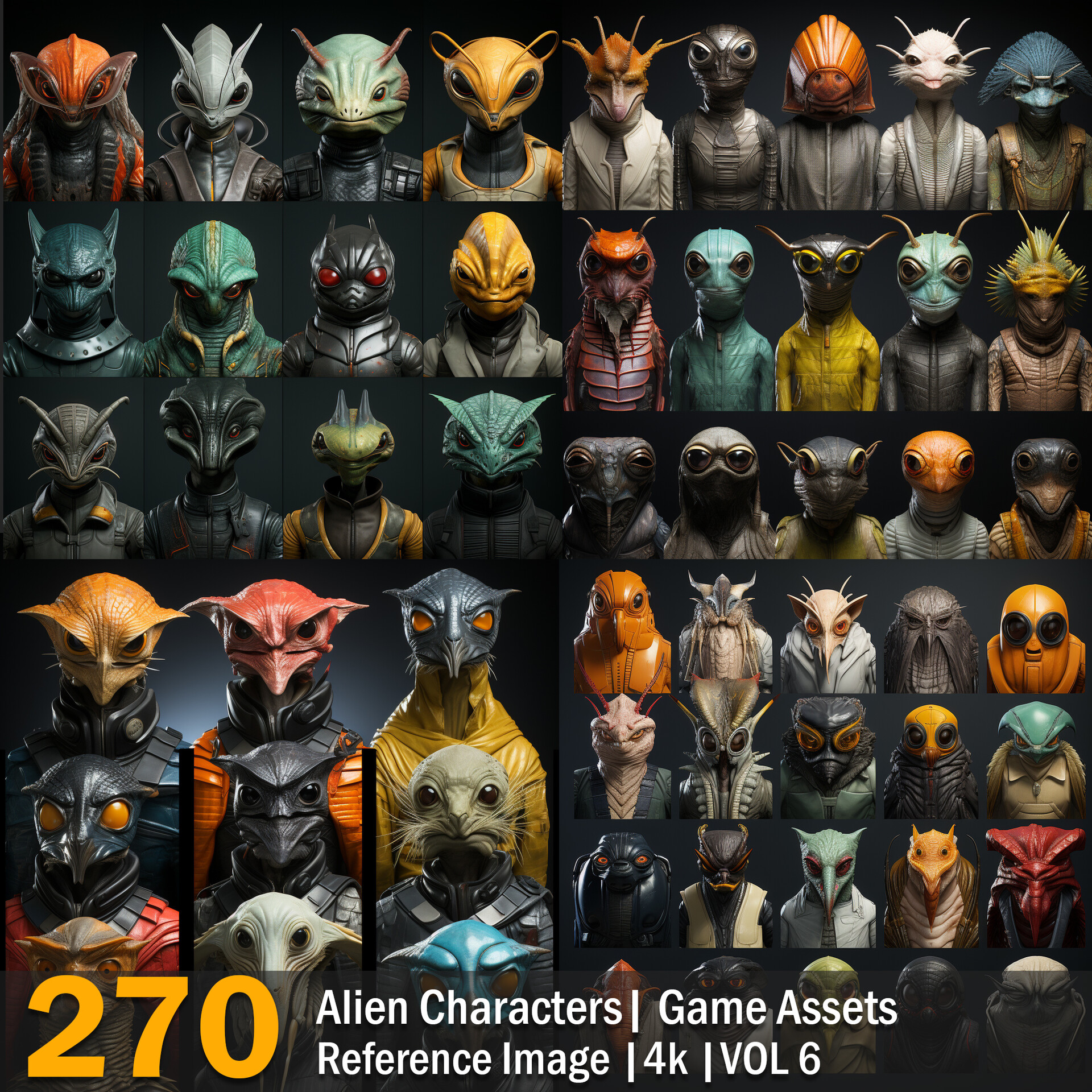 ArtStation - Alien Characters | Reference Images | 4K | VOL 6