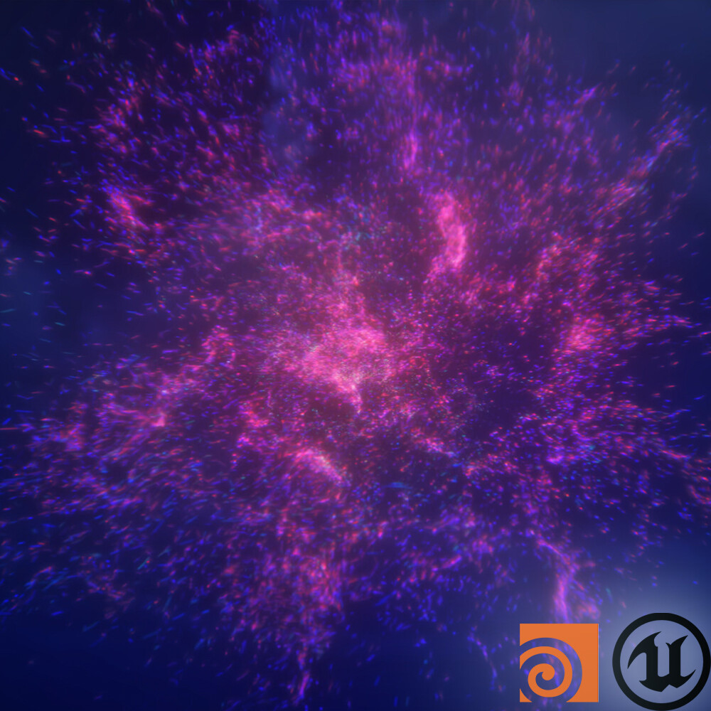 ArtStation - Particle nebula in Houdini & Unreal Engine 5