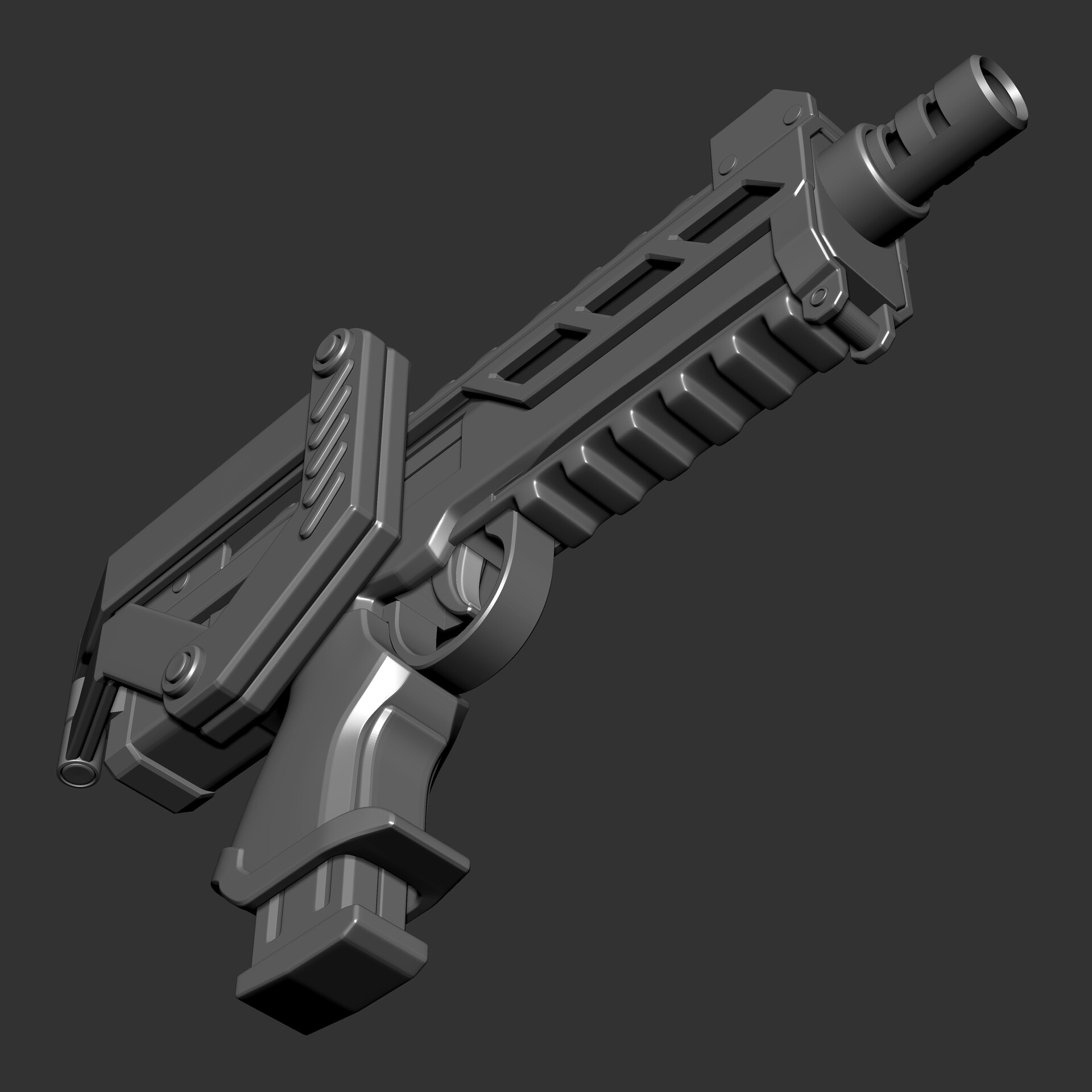ArtStation - UZI Gun stylized