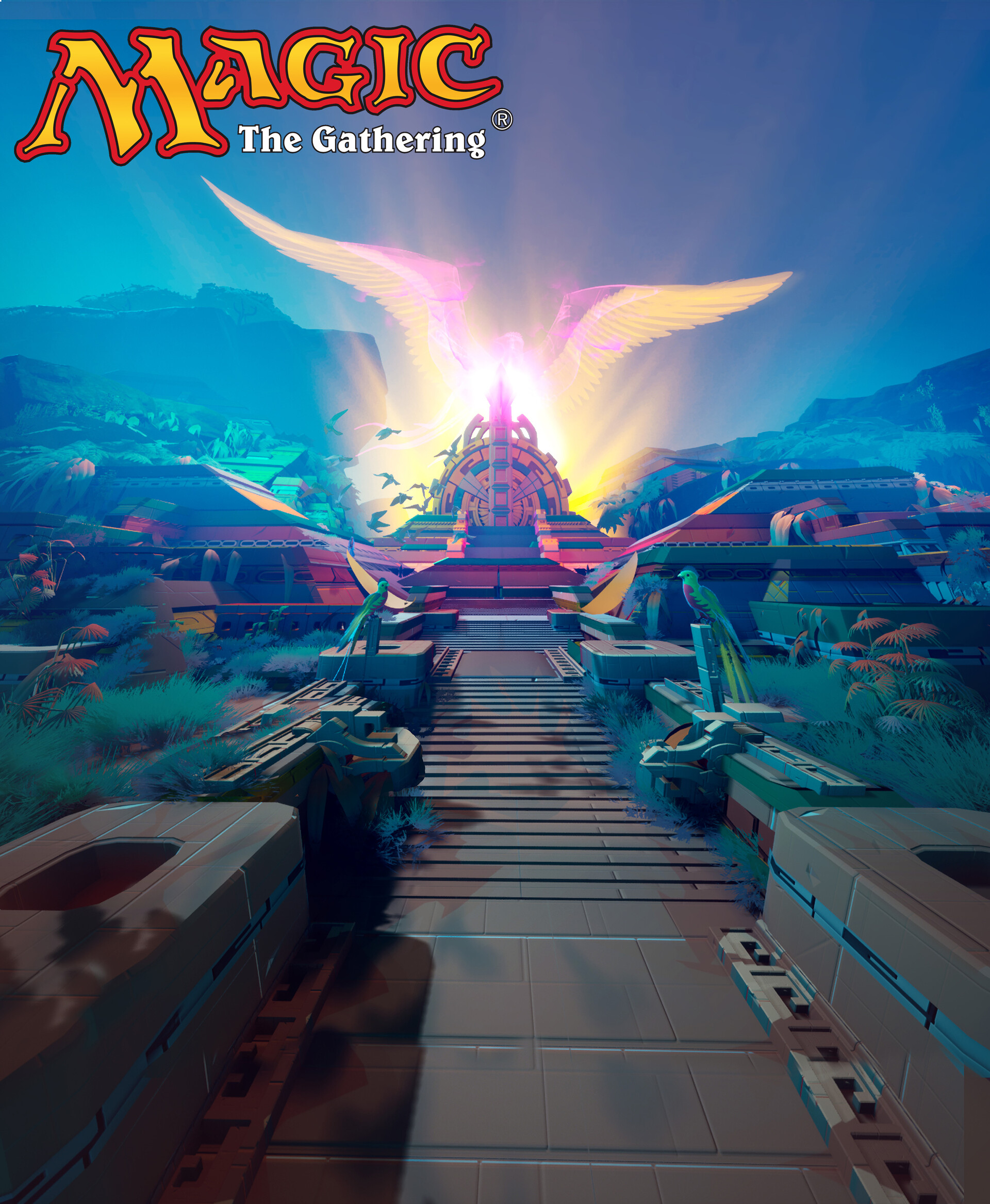 ArtStation - Quetzal Temple: Lost Caverns of Ixalan MTG card