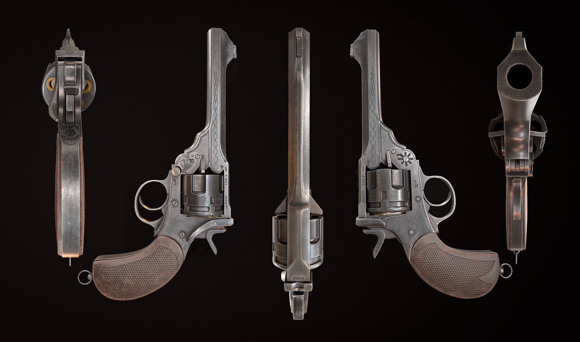 ArtStation - The Whiley Mark V Revolver