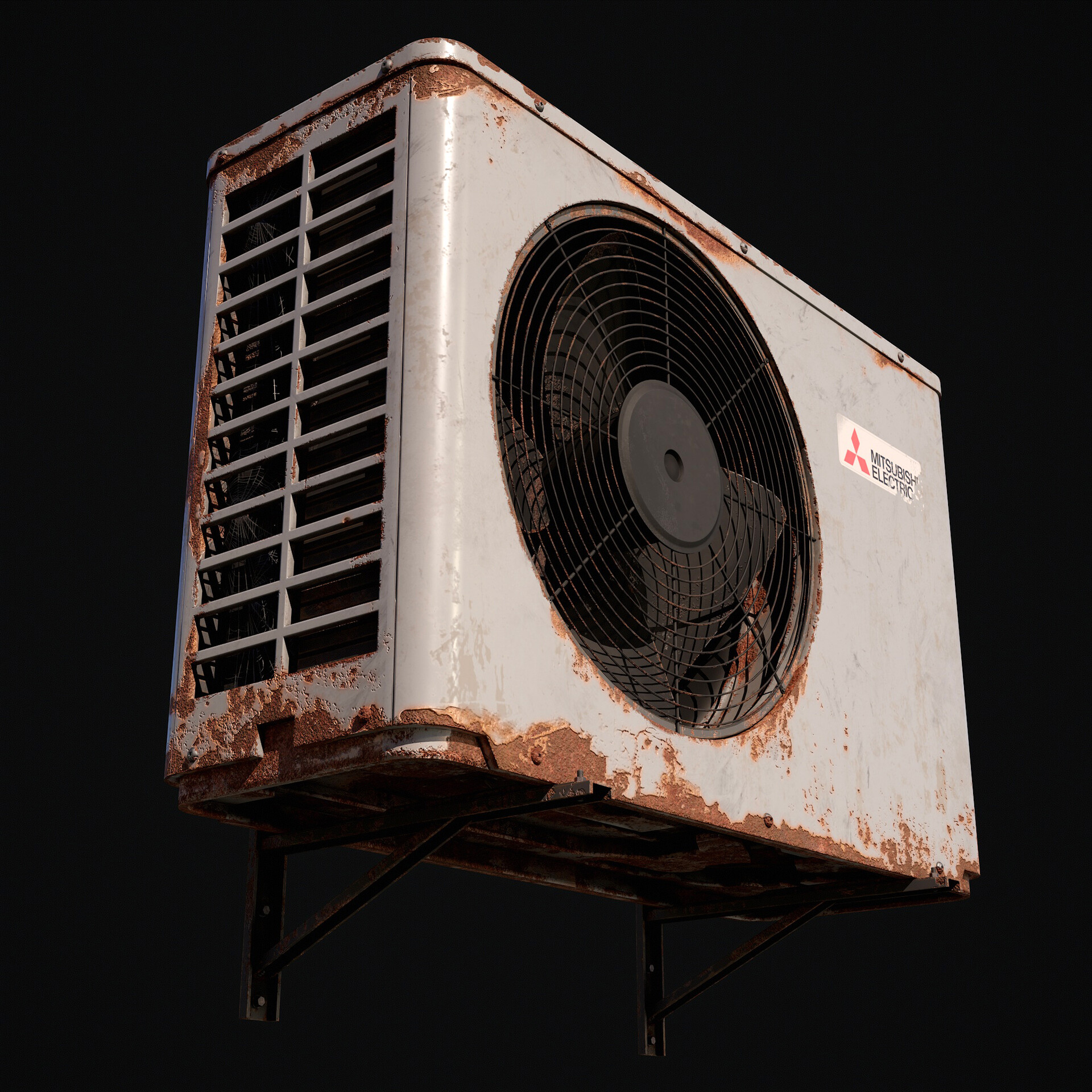 ArtStation - Rusted Air Conditioning Unit