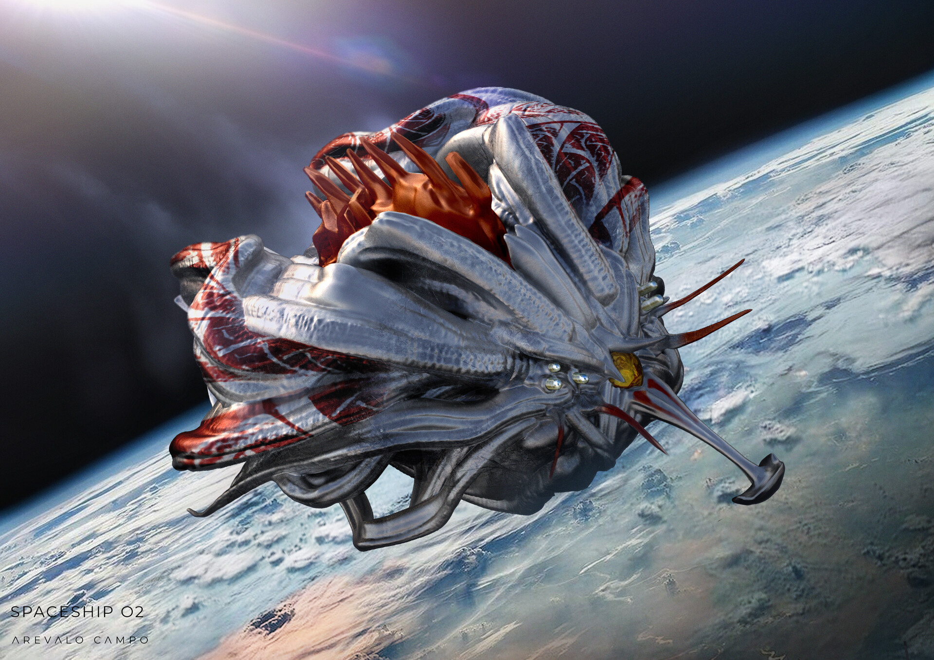 ArtStation - ORGANIC SPACESHIP