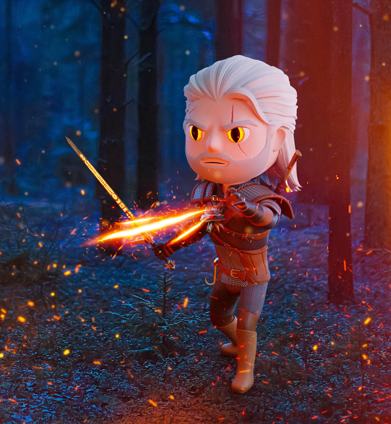 ArtStation - The Witcher - 3D Character Modeling