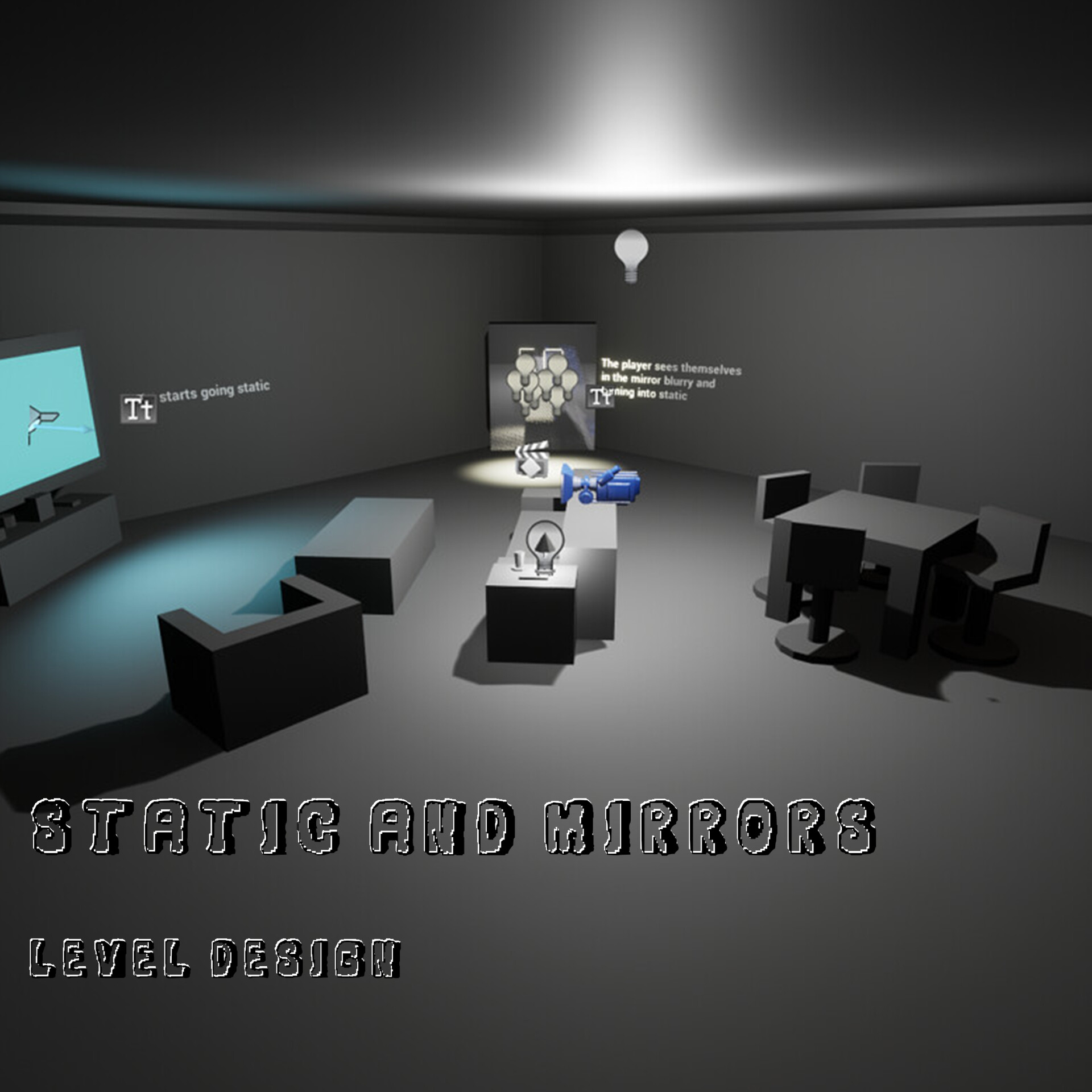 ArtStation - Static And Mirrors FPS Level Blockout