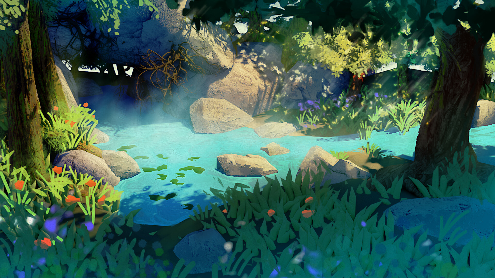 ArtStation - Enchanted Stream