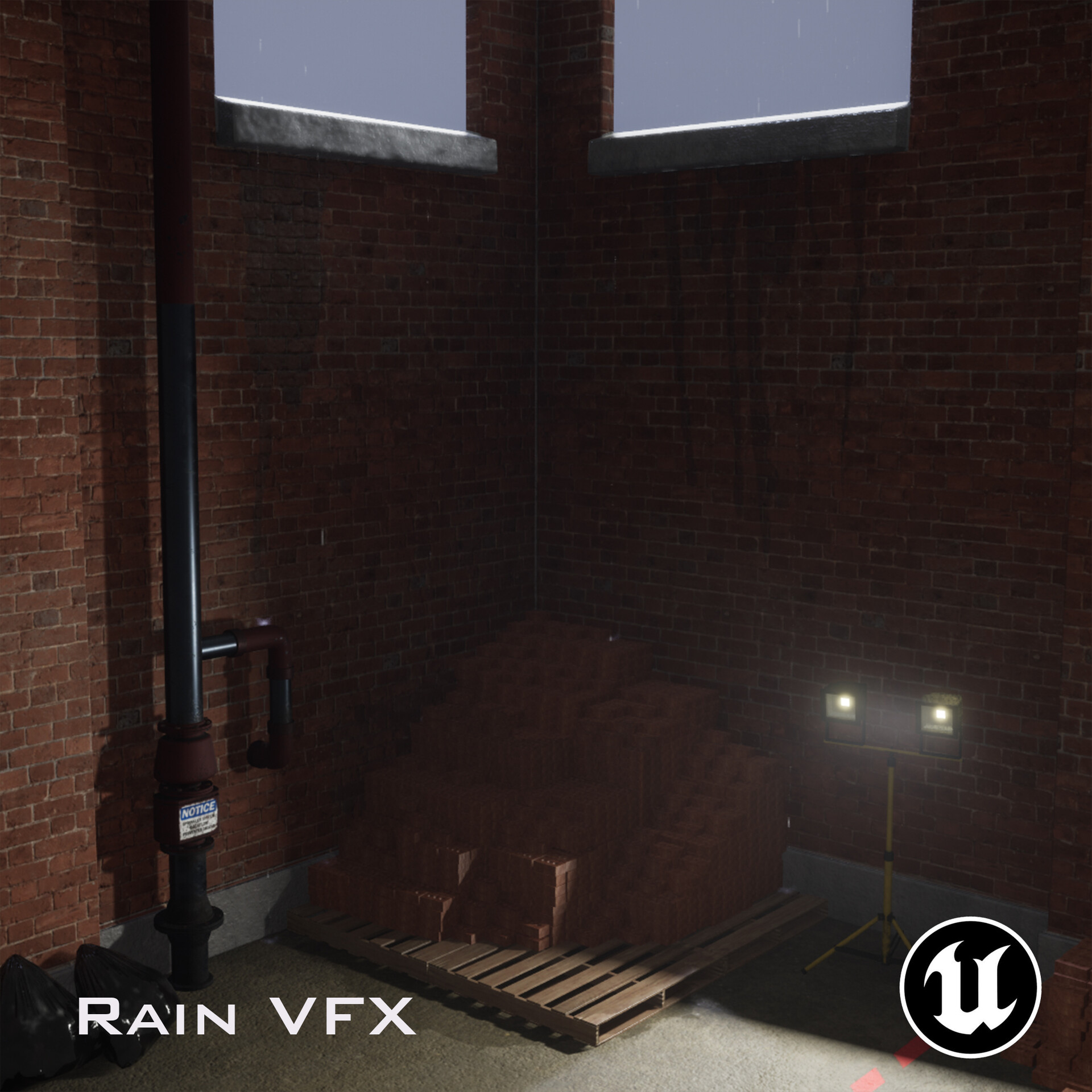 ArtStation - Various Rain VFX (Rain, Rain drop, Rain on window)