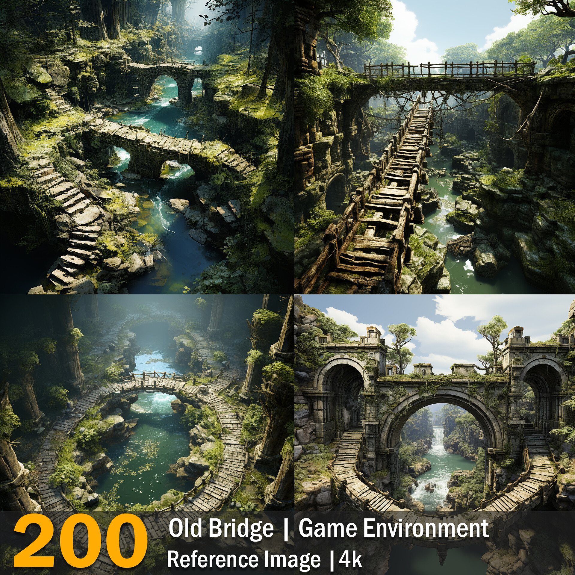 ArtStation - Old Bridge | Game Environment| Reference Images | 4K