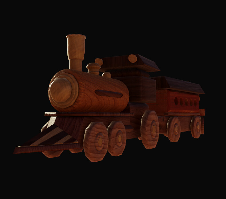 ArtStation - Wooden Train
