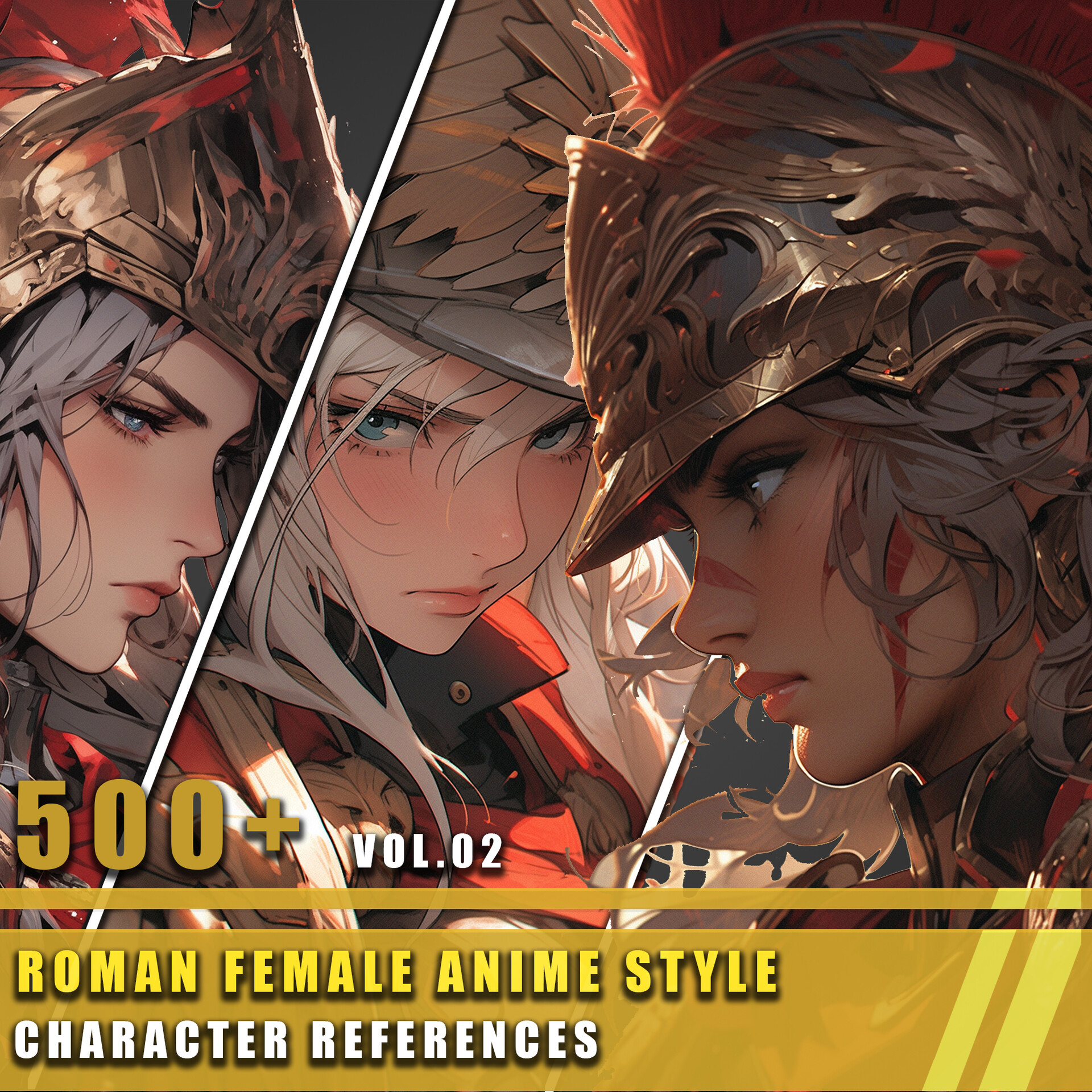 ArtStation - 500+ Roman Female Anime Style - Character References Vol.02